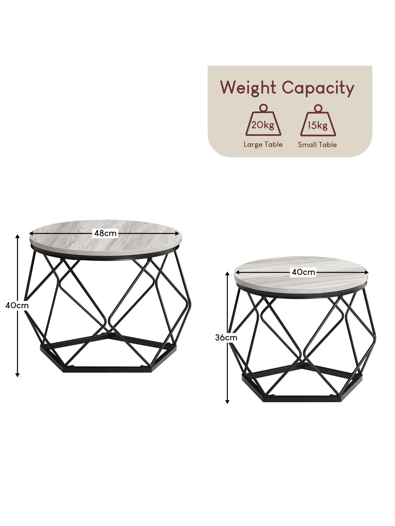 Vida Designs Brooklyn Nest Of 2 Geometric Tables | Very