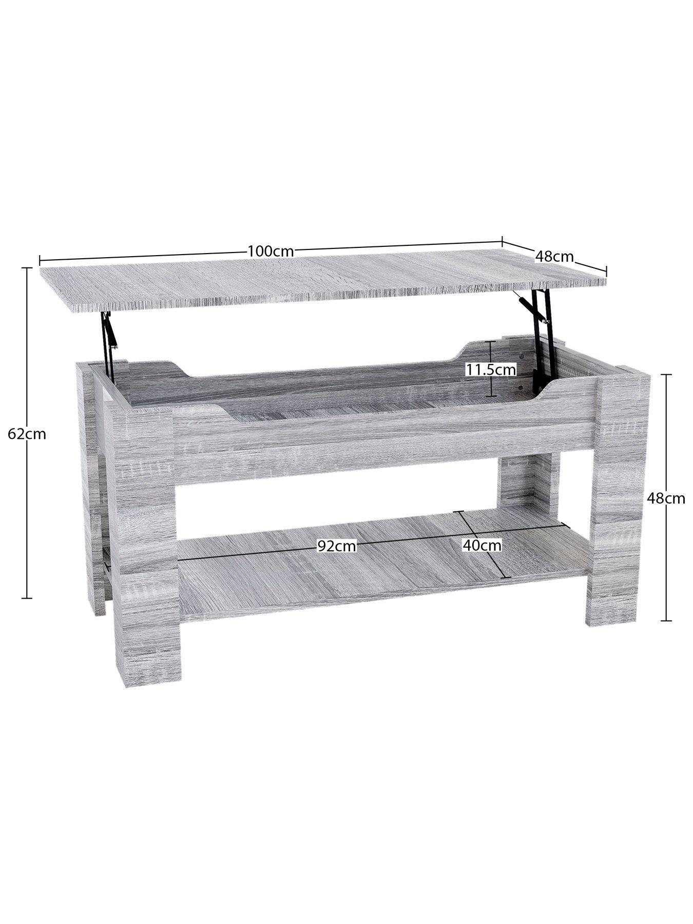 Vida Designs Lift Up Coffee Table | Very