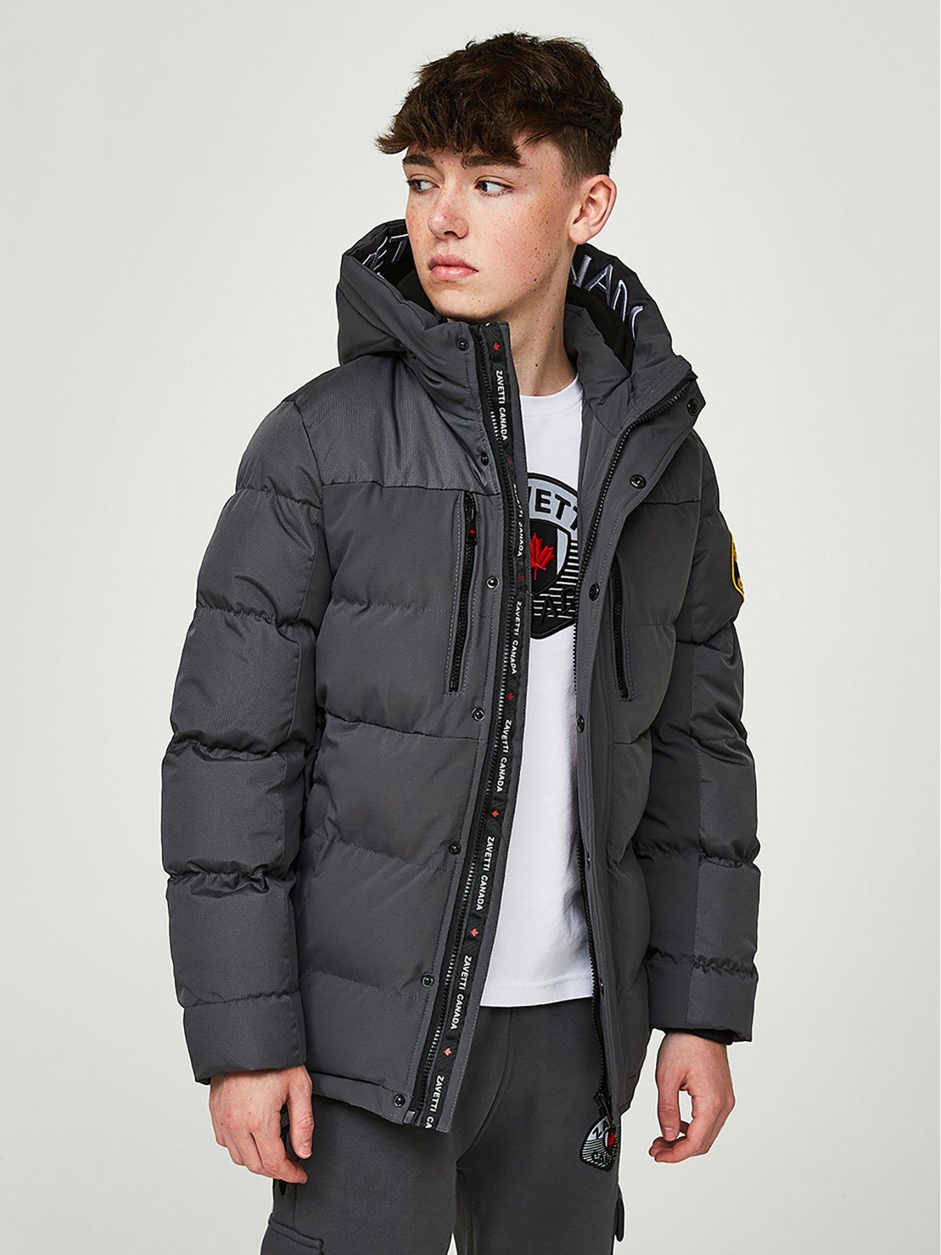 Zavetti Canada Junior Raffino Puffer Jacket - Grey | Very