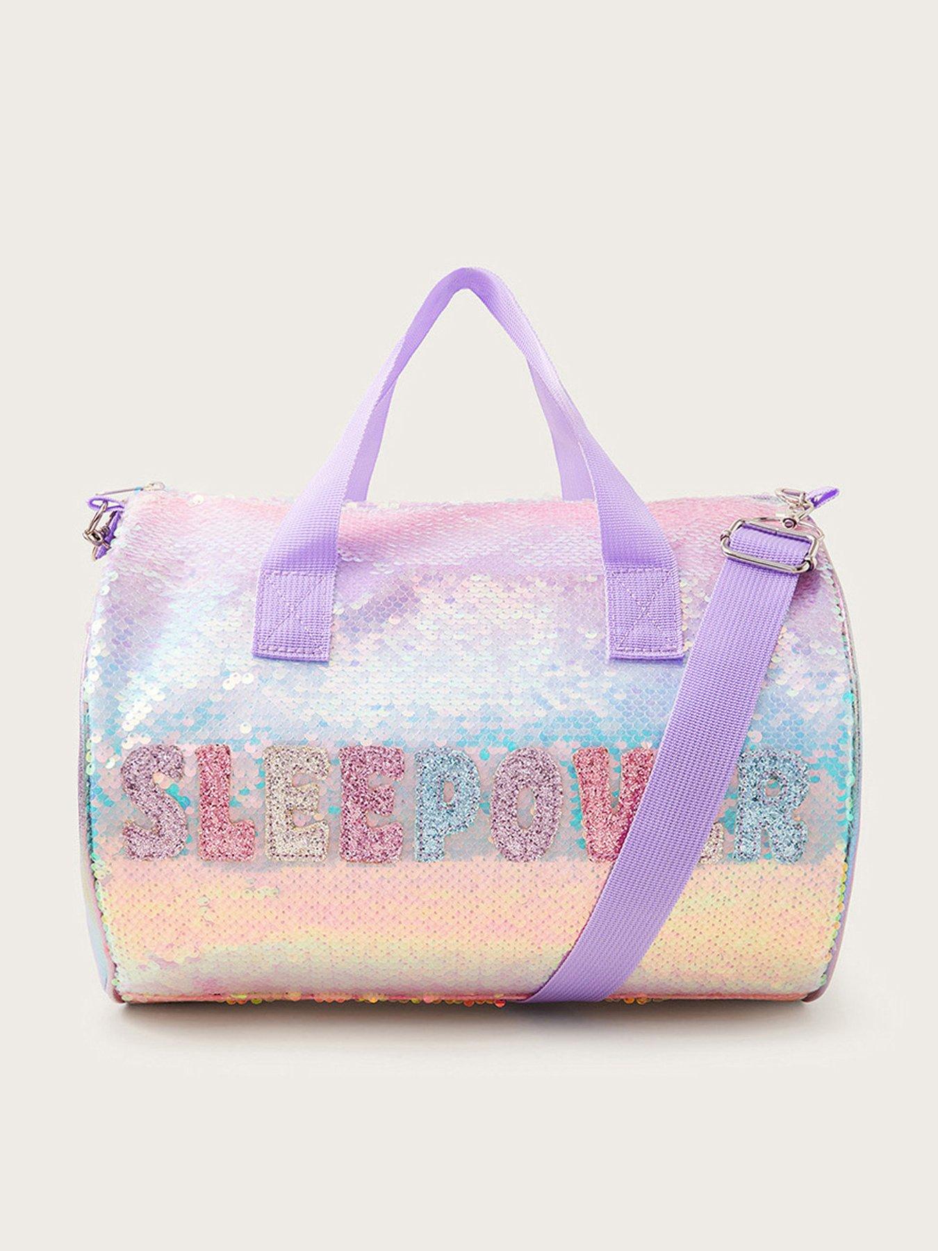 Monsoon Girls Sleepover Sequin Bag - Lilac | Very