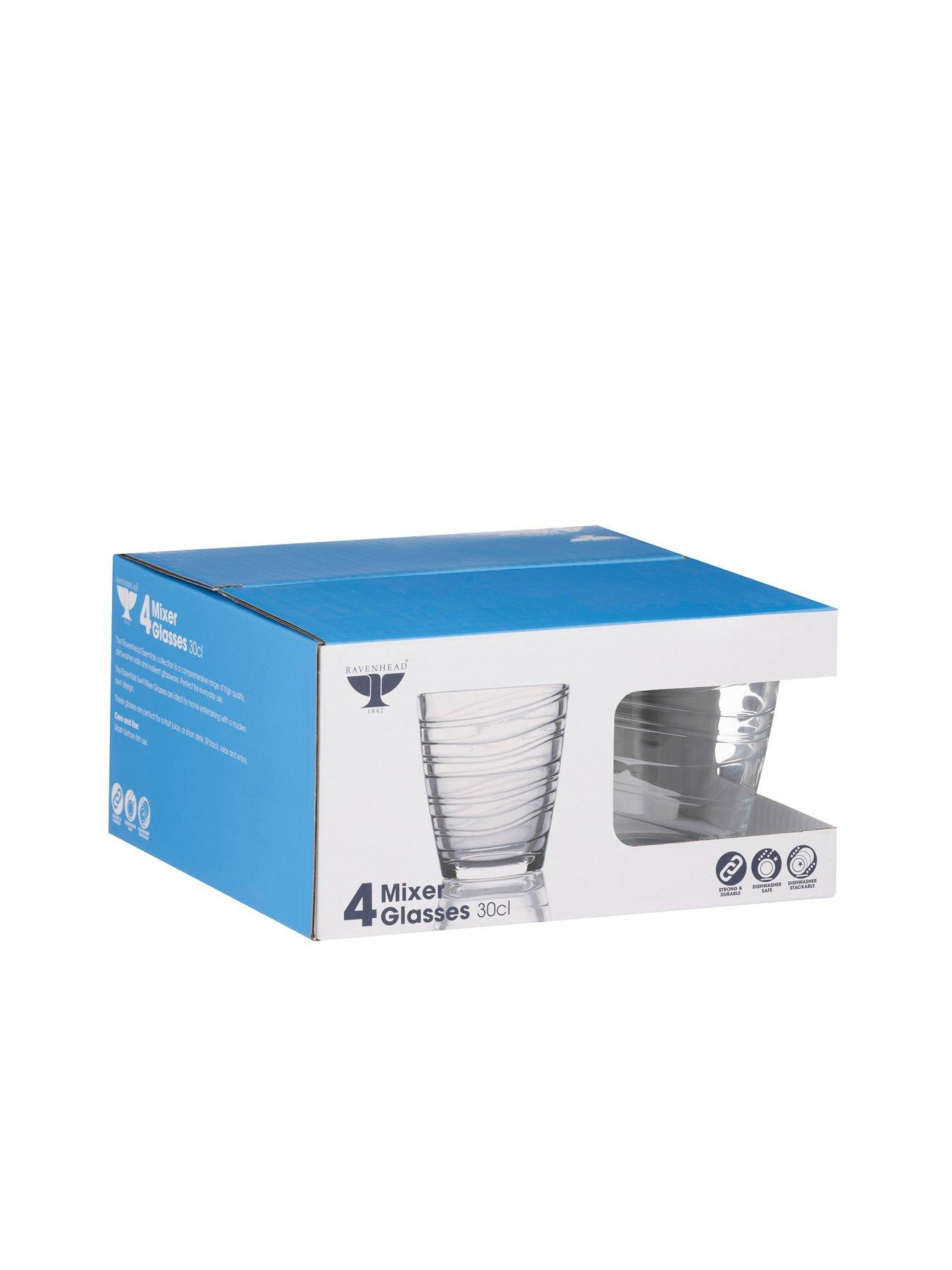 Ravenhead Essentials Set Of 4 Swirl Mixer Glasses Uk