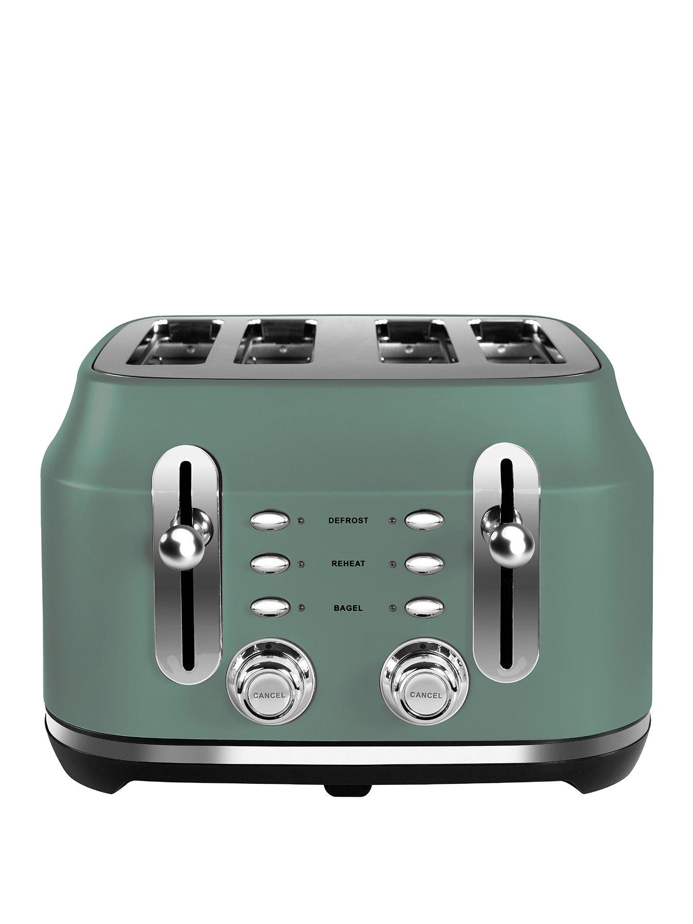 Rangemaster Classic 4-Slice Toaster - Mineral Green | Very