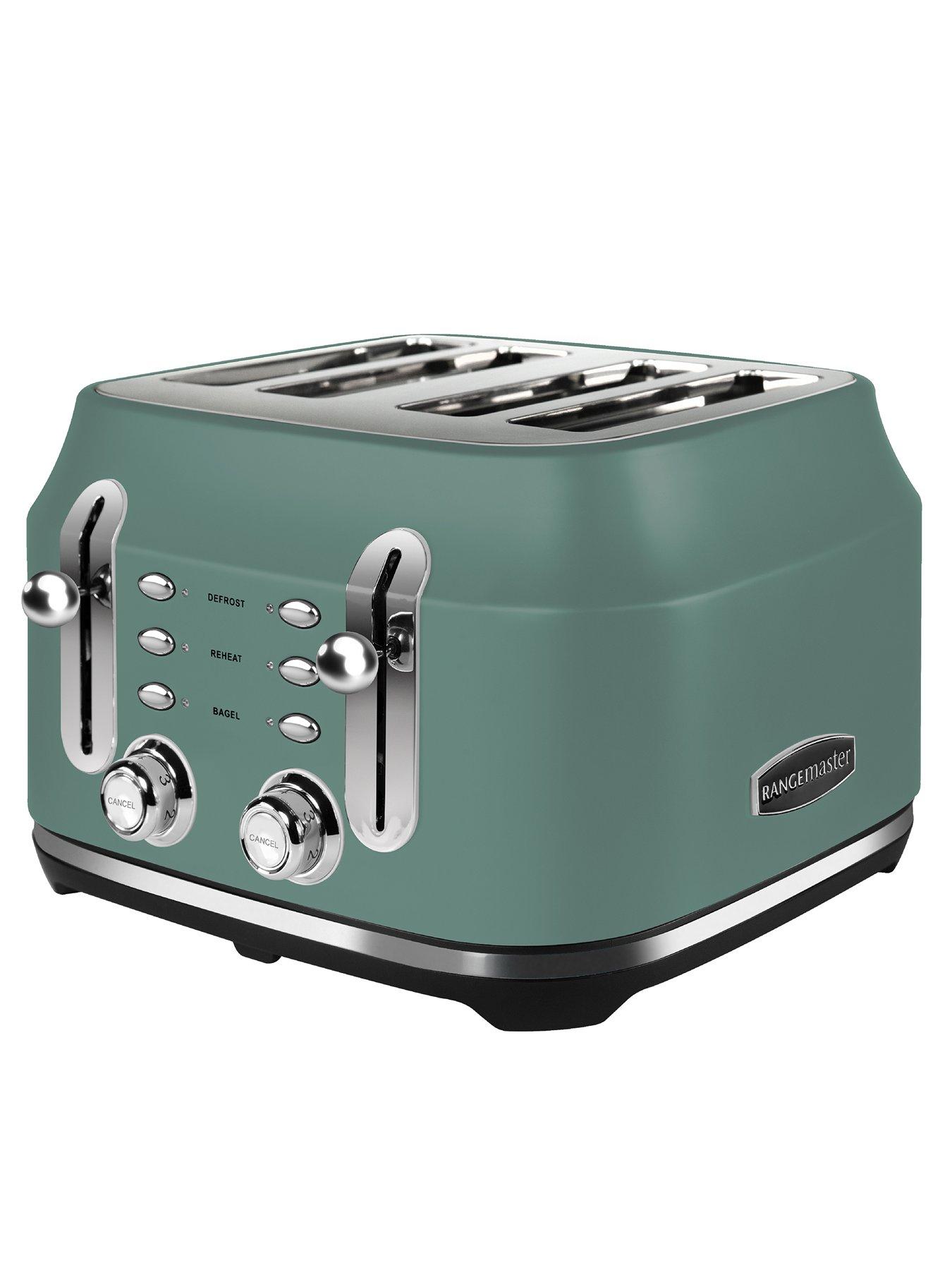 Rangemaster Classic 4-Slice Toaster - Mineral Green | Very
