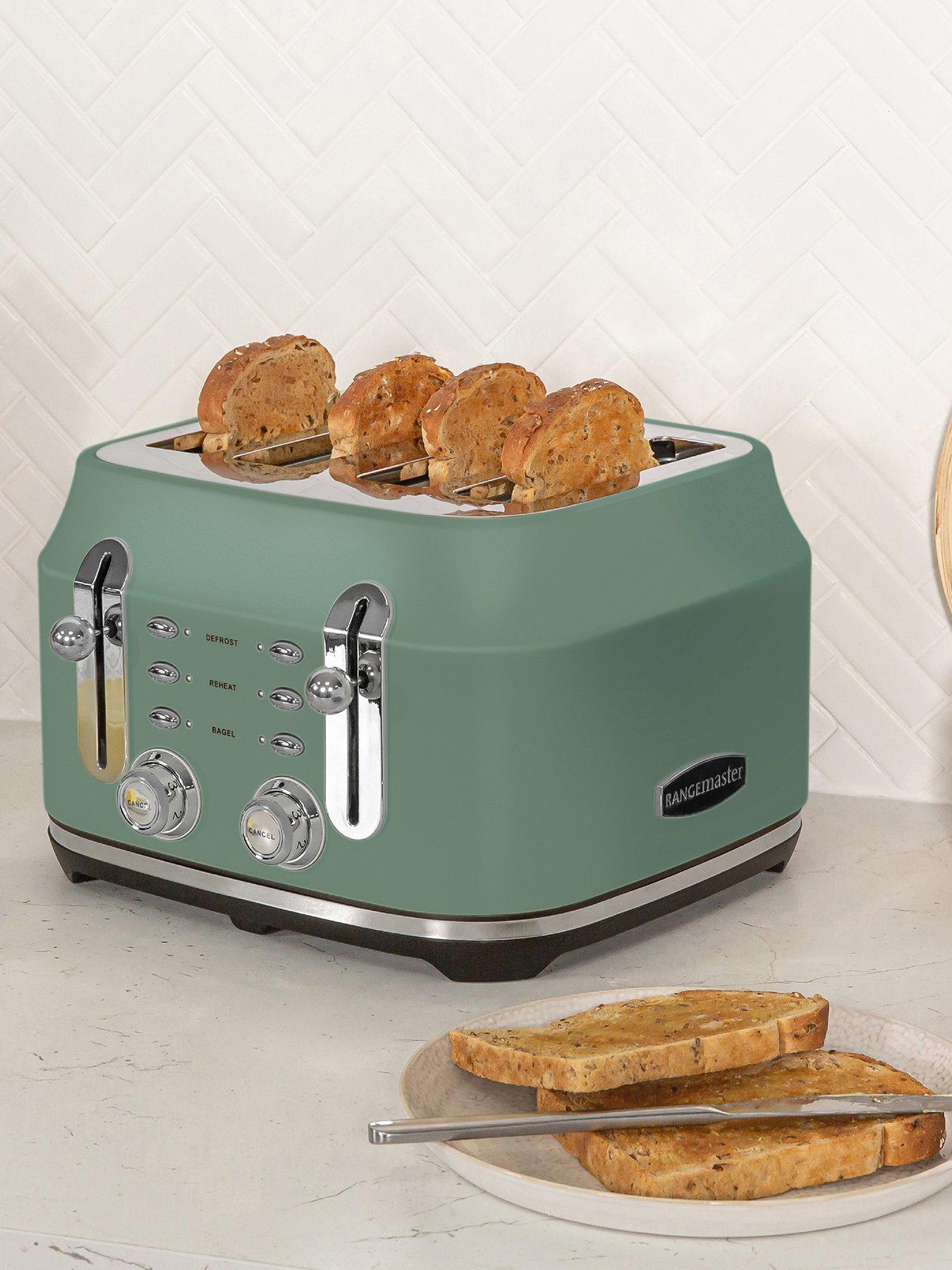 Rangemaster Classic 4-Slice Toaster - Mineral Green | Very