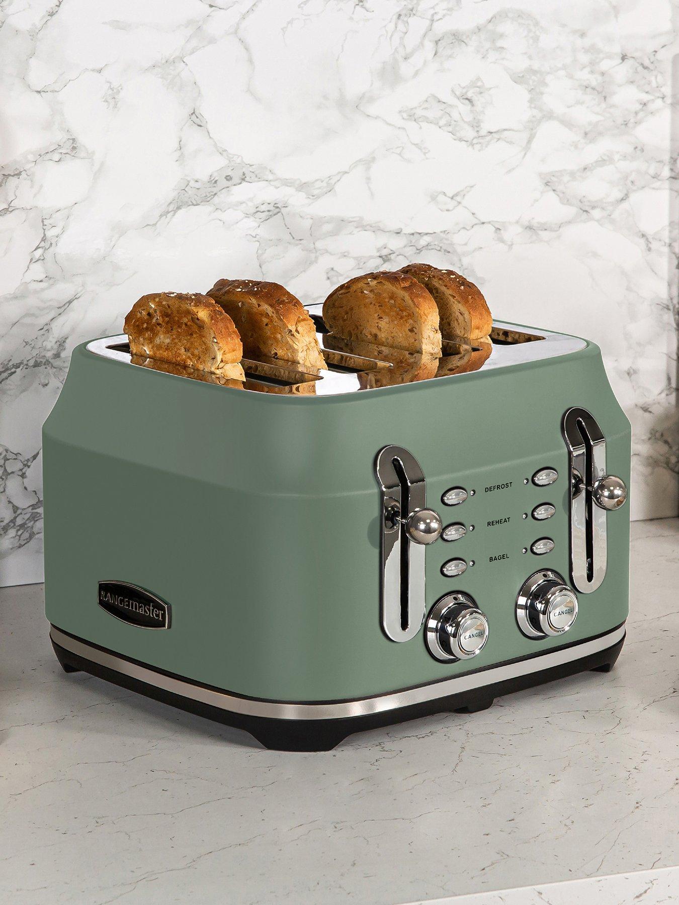 Rangemaster Classic 4-Slice Toaster - Mineral Green | Very