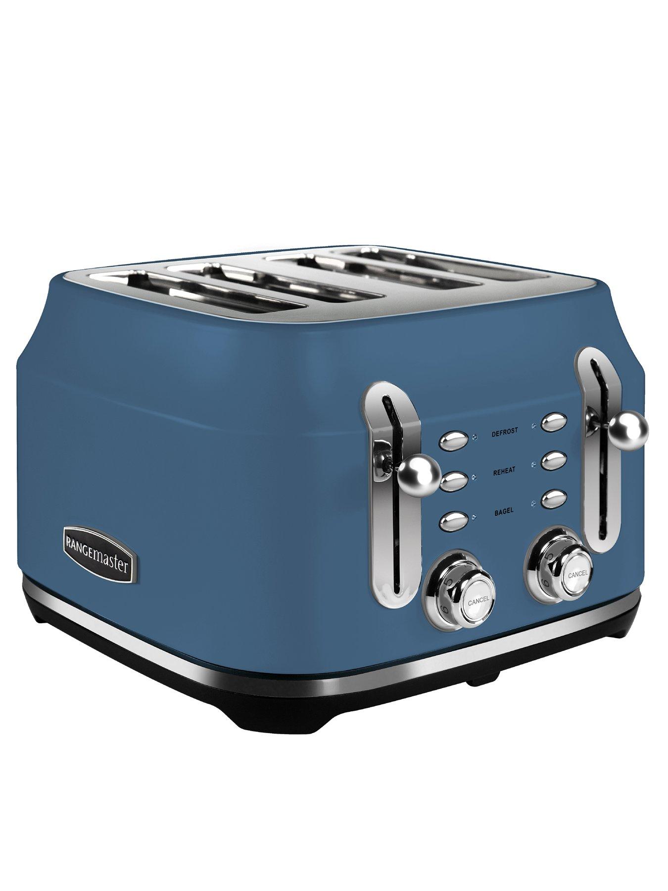 Rangemaster Classic 4-Slice Toaster - Stone Blue | Very