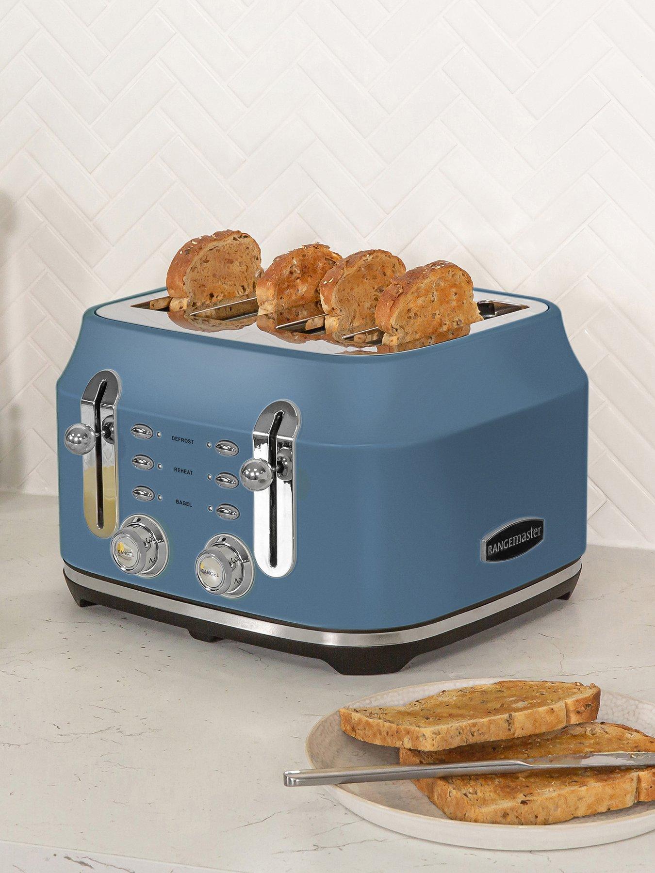 Rangemaster Classic 4-Slice Toaster - Stone Blue | Very