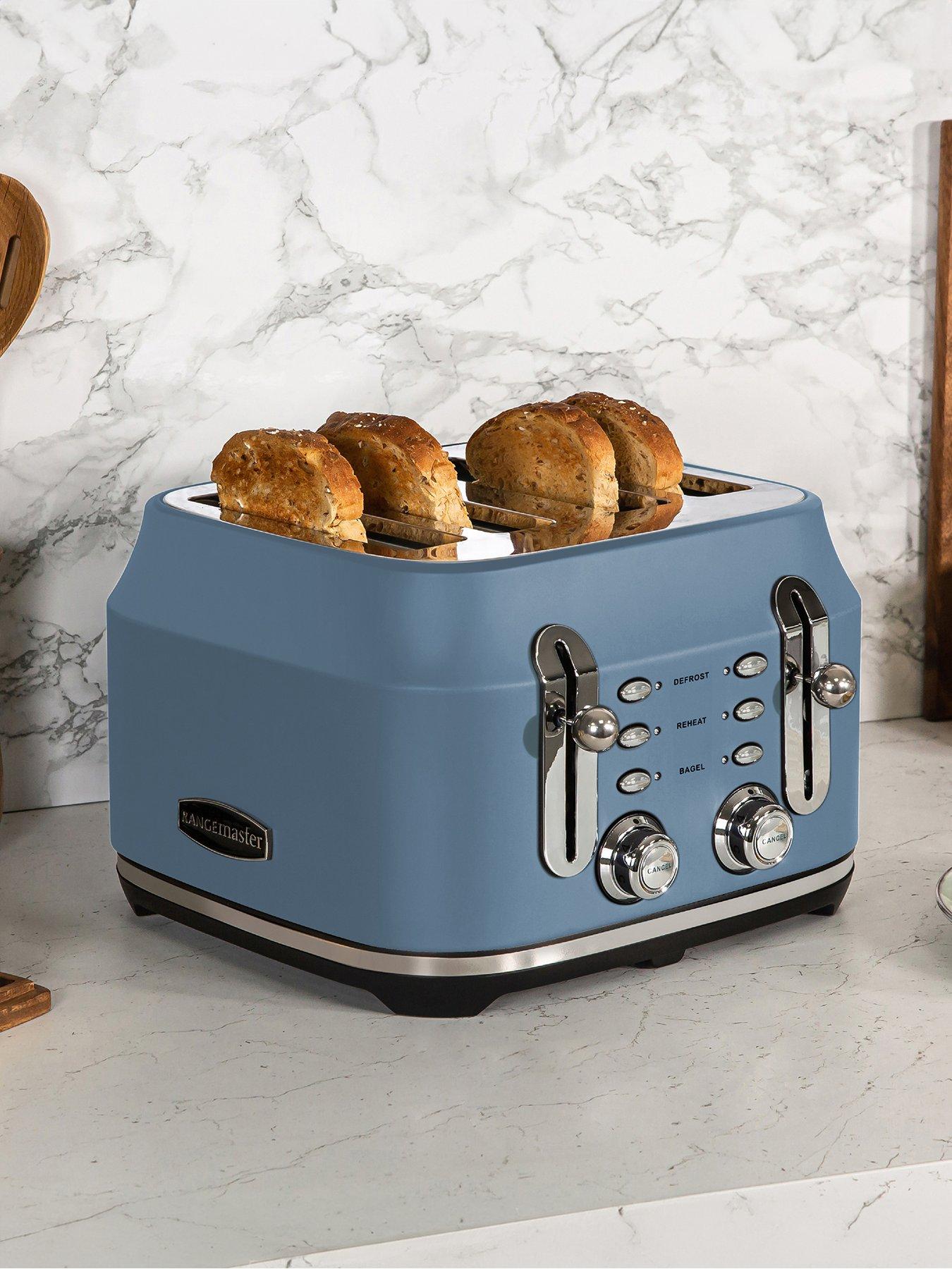 Rangemaster Classic 4-Slice Toaster - Stone Blue | Very