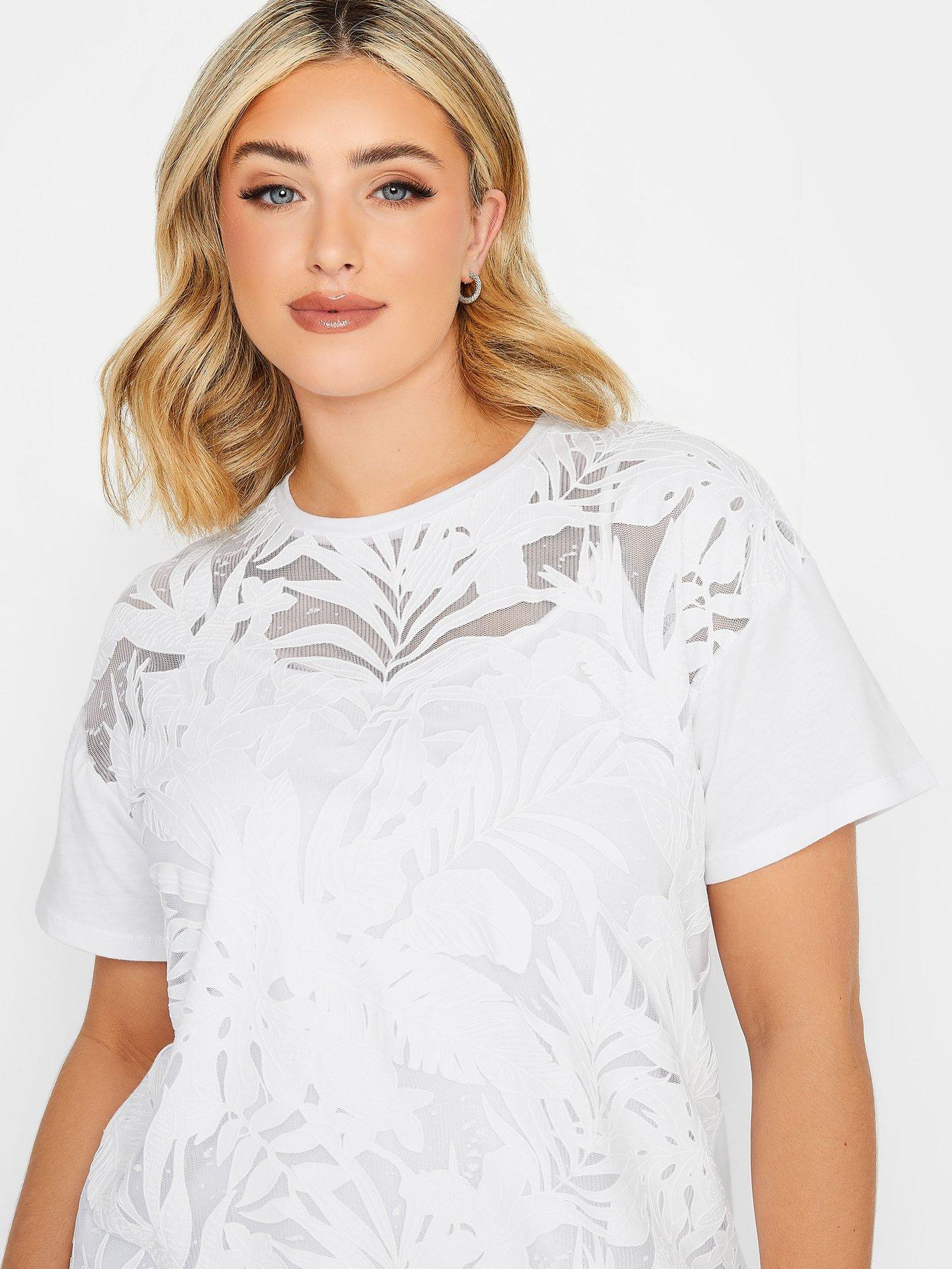 Yours Curve Mesh Panel Front Panel Top - White | Very