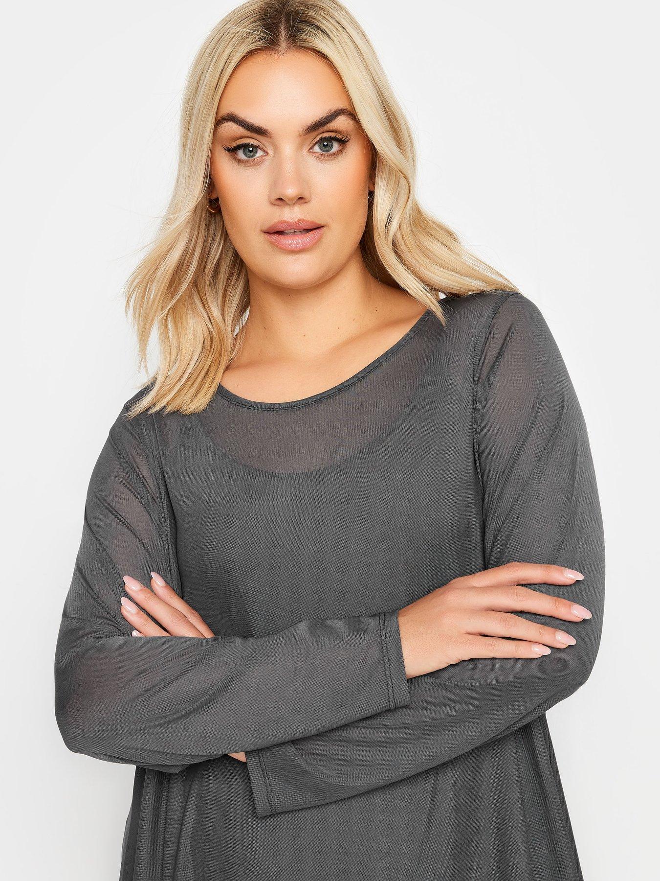 Yours Curve Mesh Swing Top | Very.co.uk