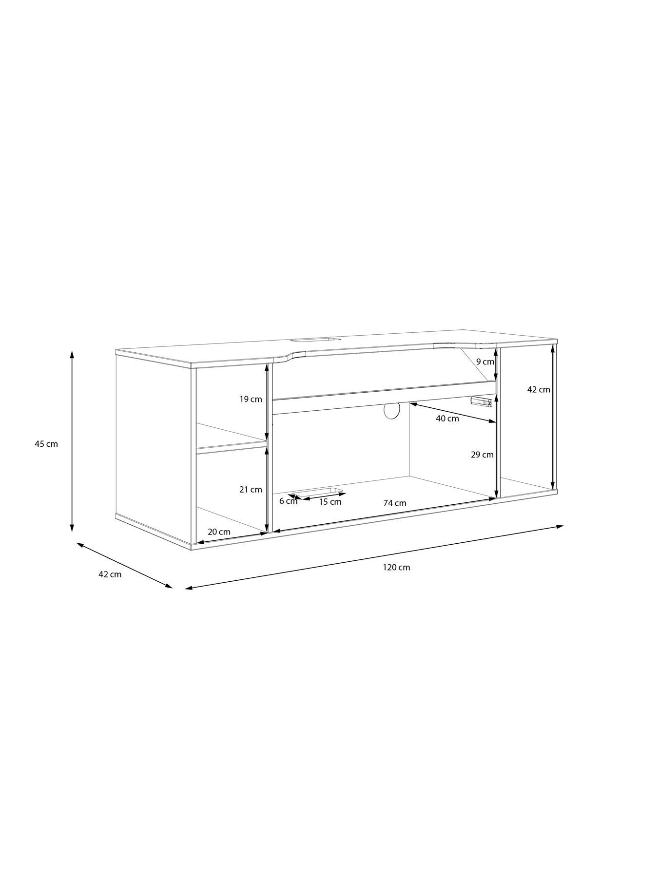 Very Home Dylan Wall Mounted Media/Gaming Unit - White | Very