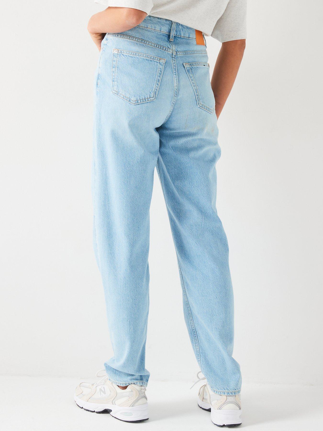 BOSS Ruth High Rise Mom Jean - Blue | Very