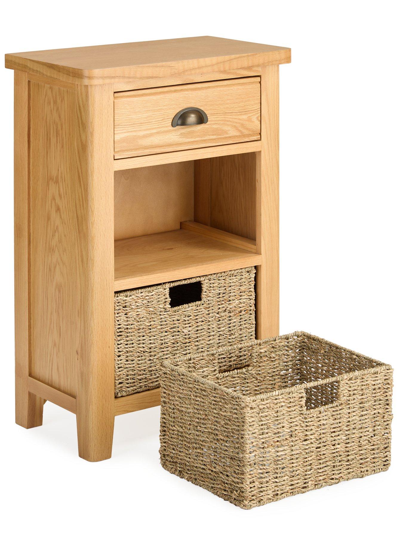 Very Home Ashwin Ready Assembled 1 Drawer, 2 Basket Sideboard ...