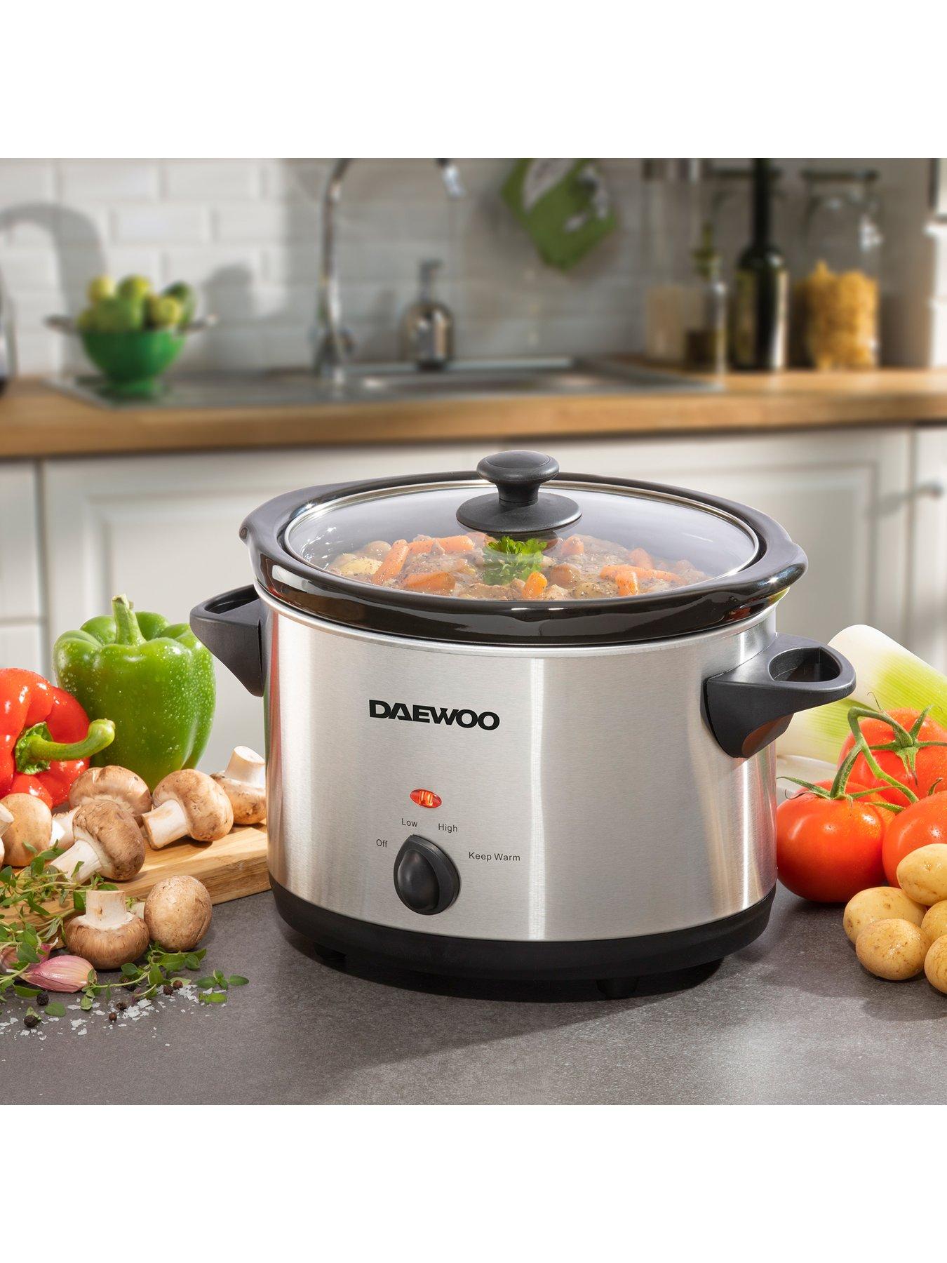 Daewoo 3.5 Litre Slow Cooker Stainless Steel | Very
