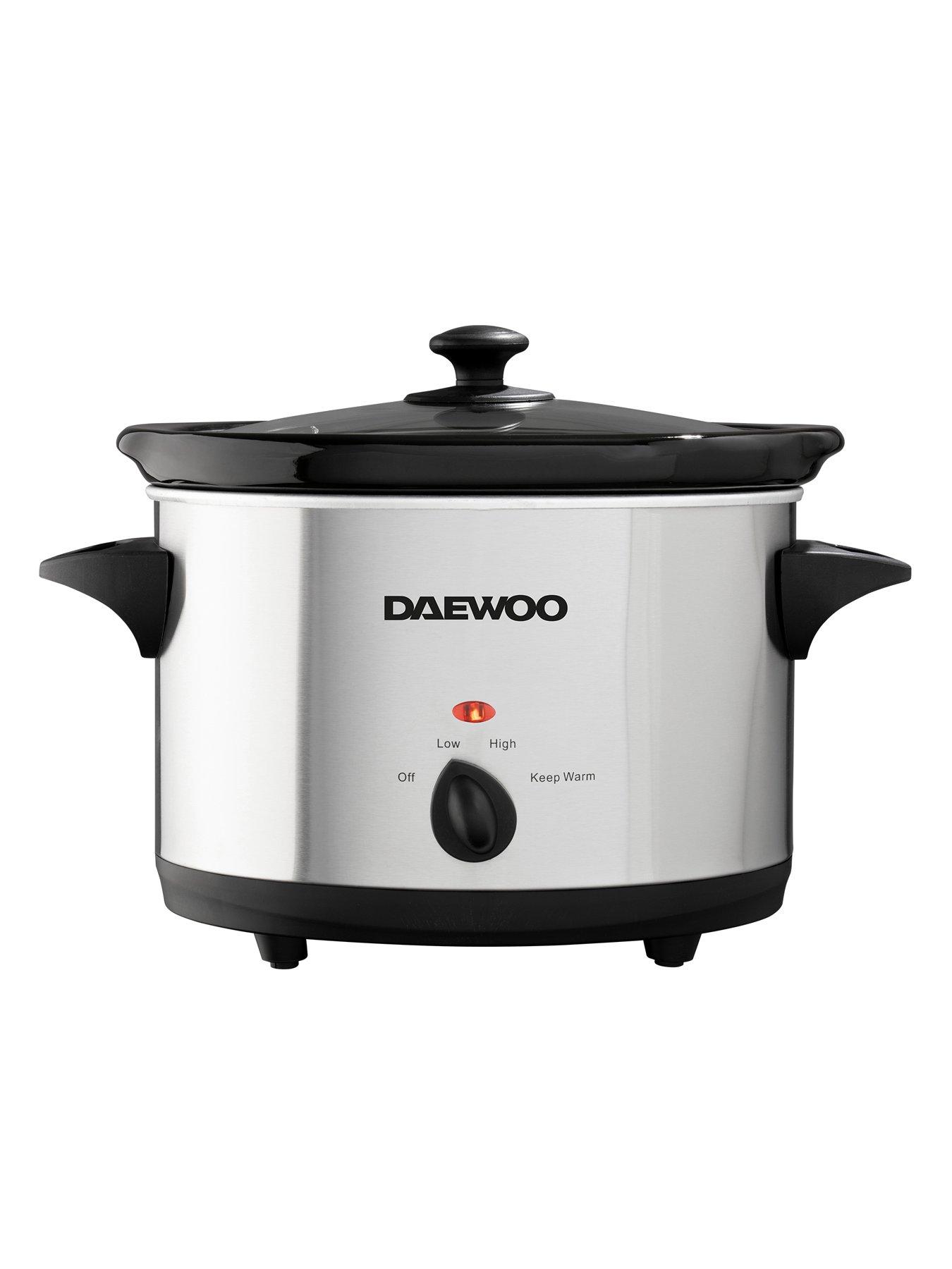 Daewoo 3.5 Litre Slow Cooker Stainless Steel | Very