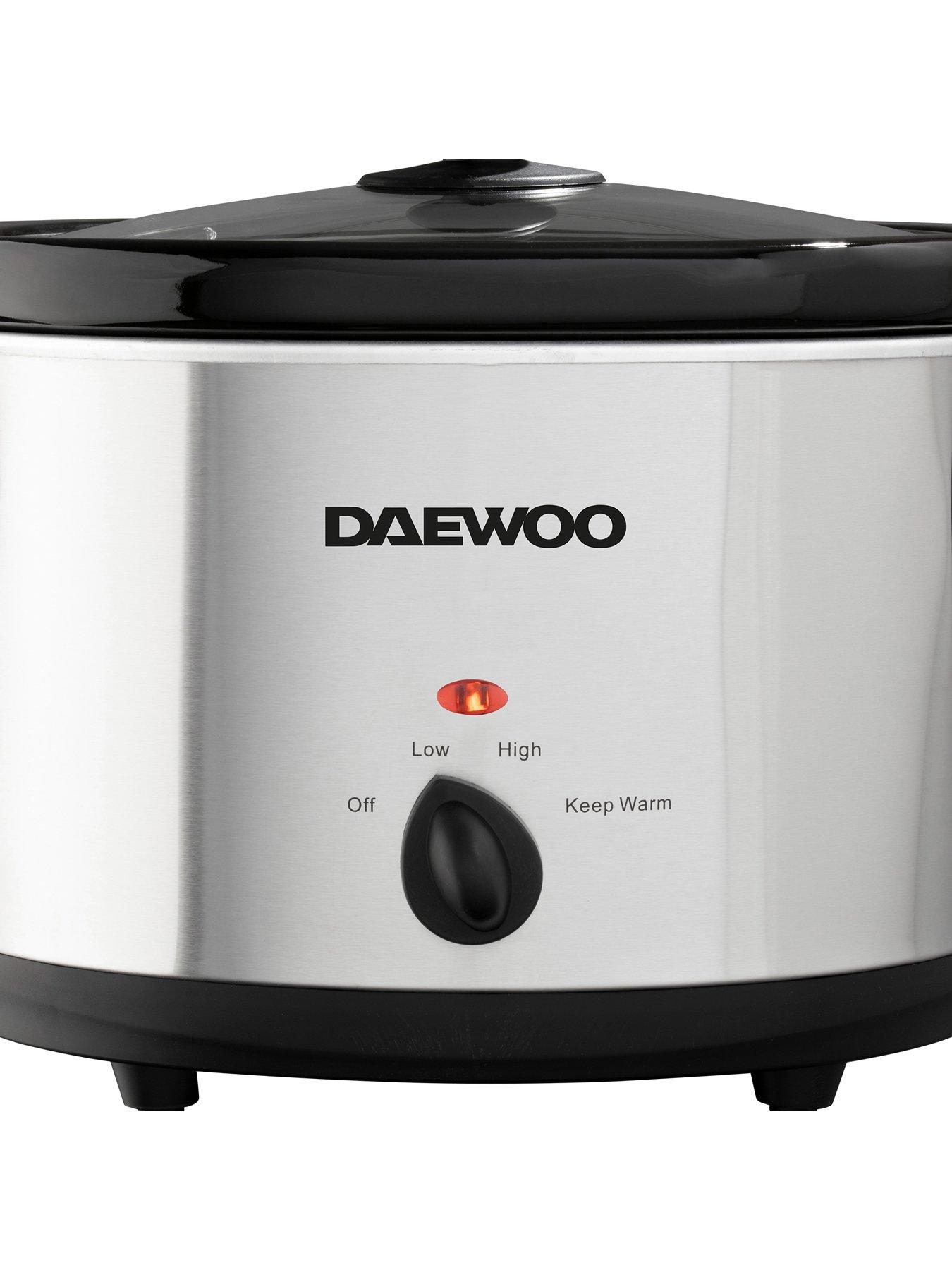 Daewoo 3.5 Litre Slow Cooker Stainless Steel | Very
