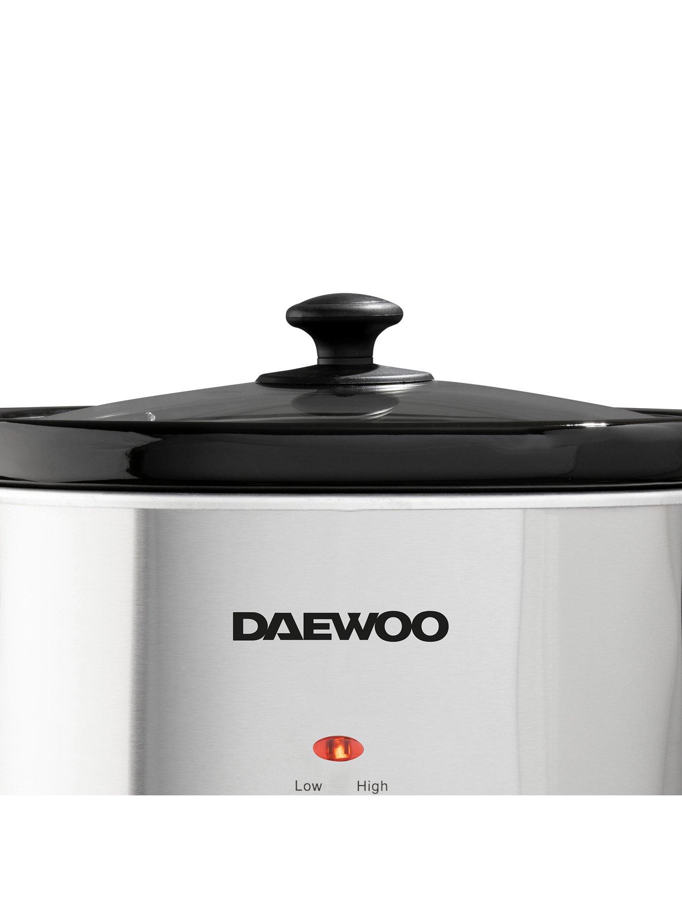 Daewoo 3.5 Litre Slow Cooker Stainless Steel | Very