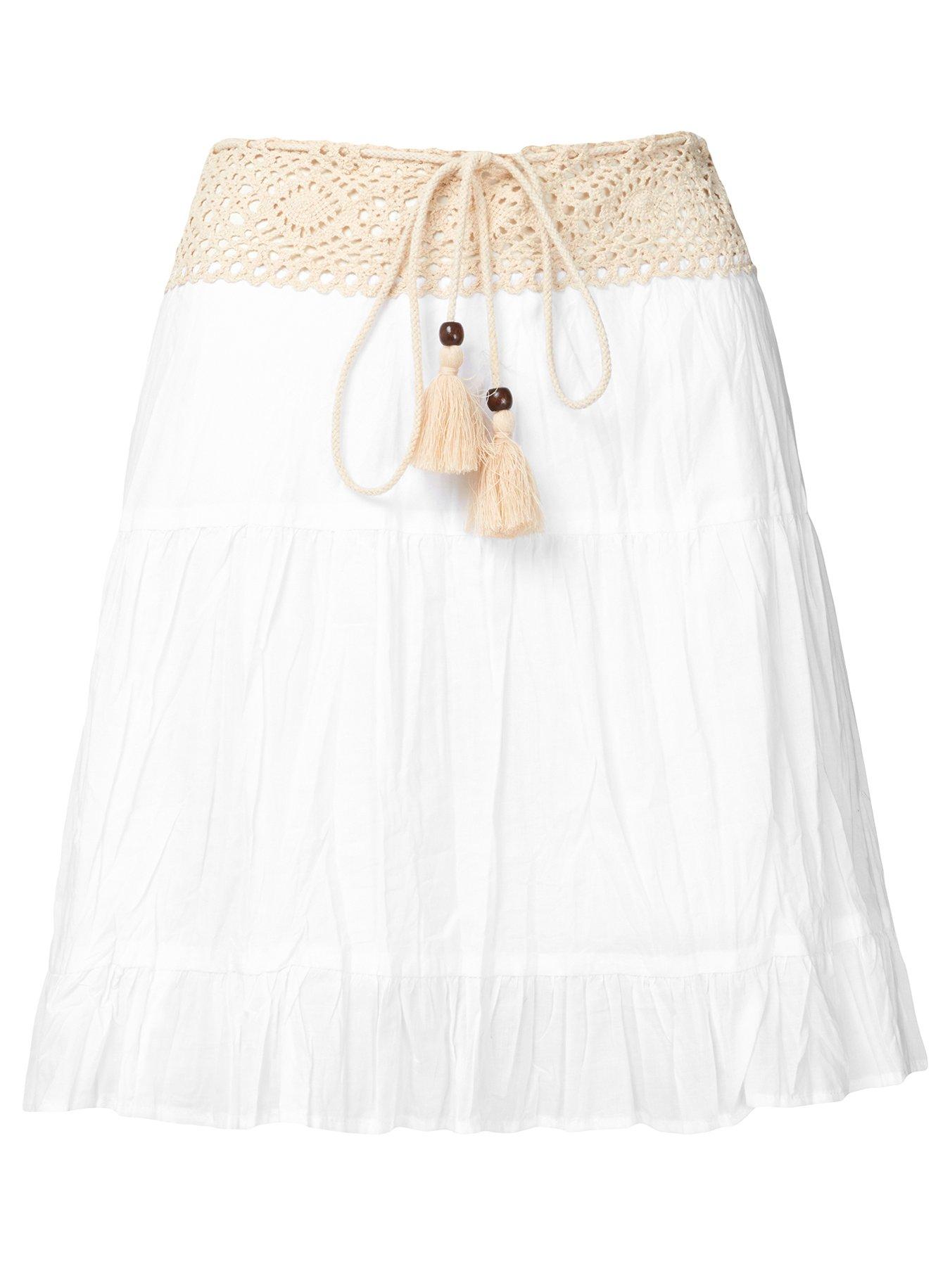 Joe Browns Tassel Tie Beach Skirt White Uk