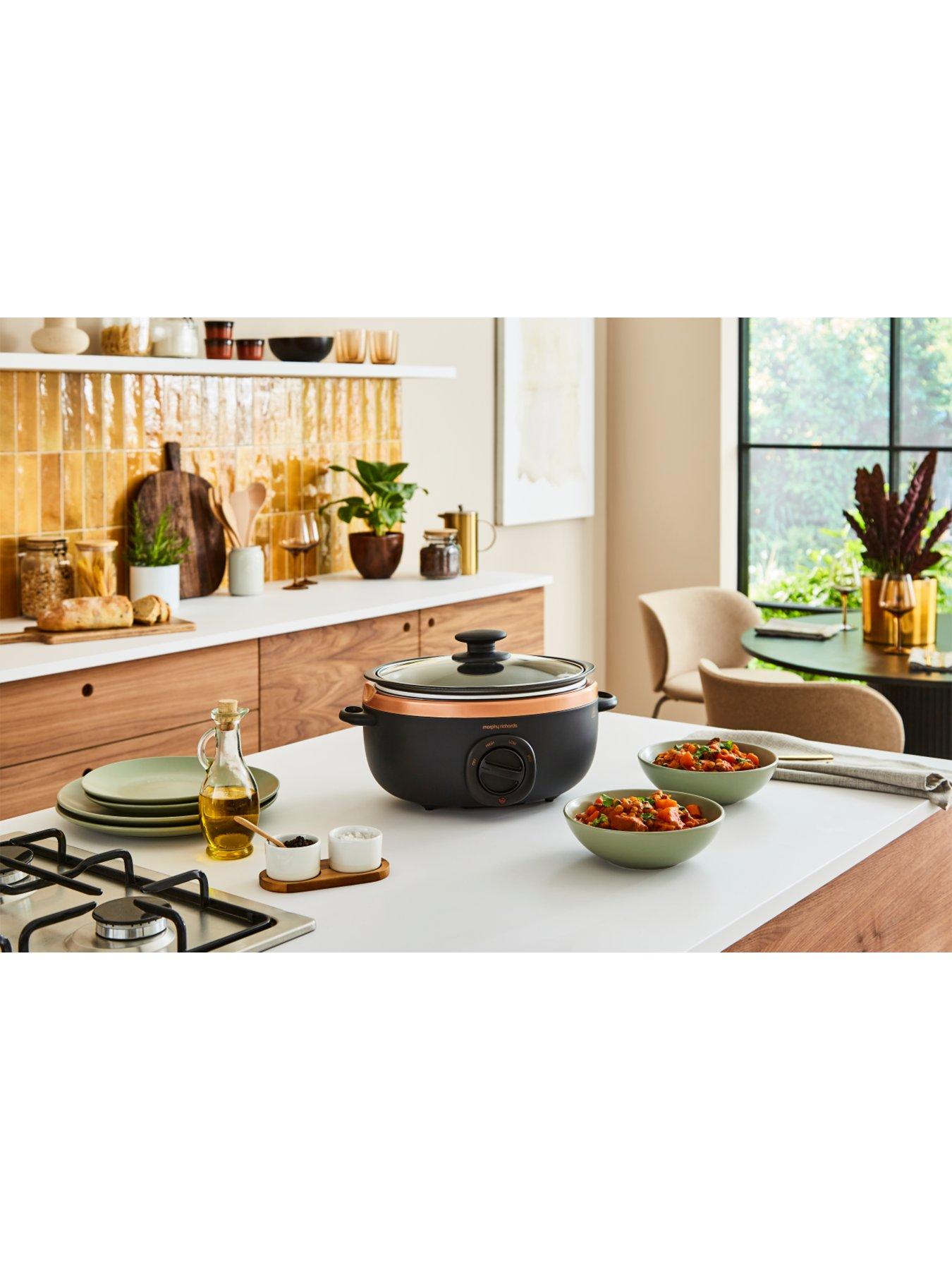 Morphy Richards Sear and Stew Rose Gold Slow Cooker - 3.5L - Hob Proof ...