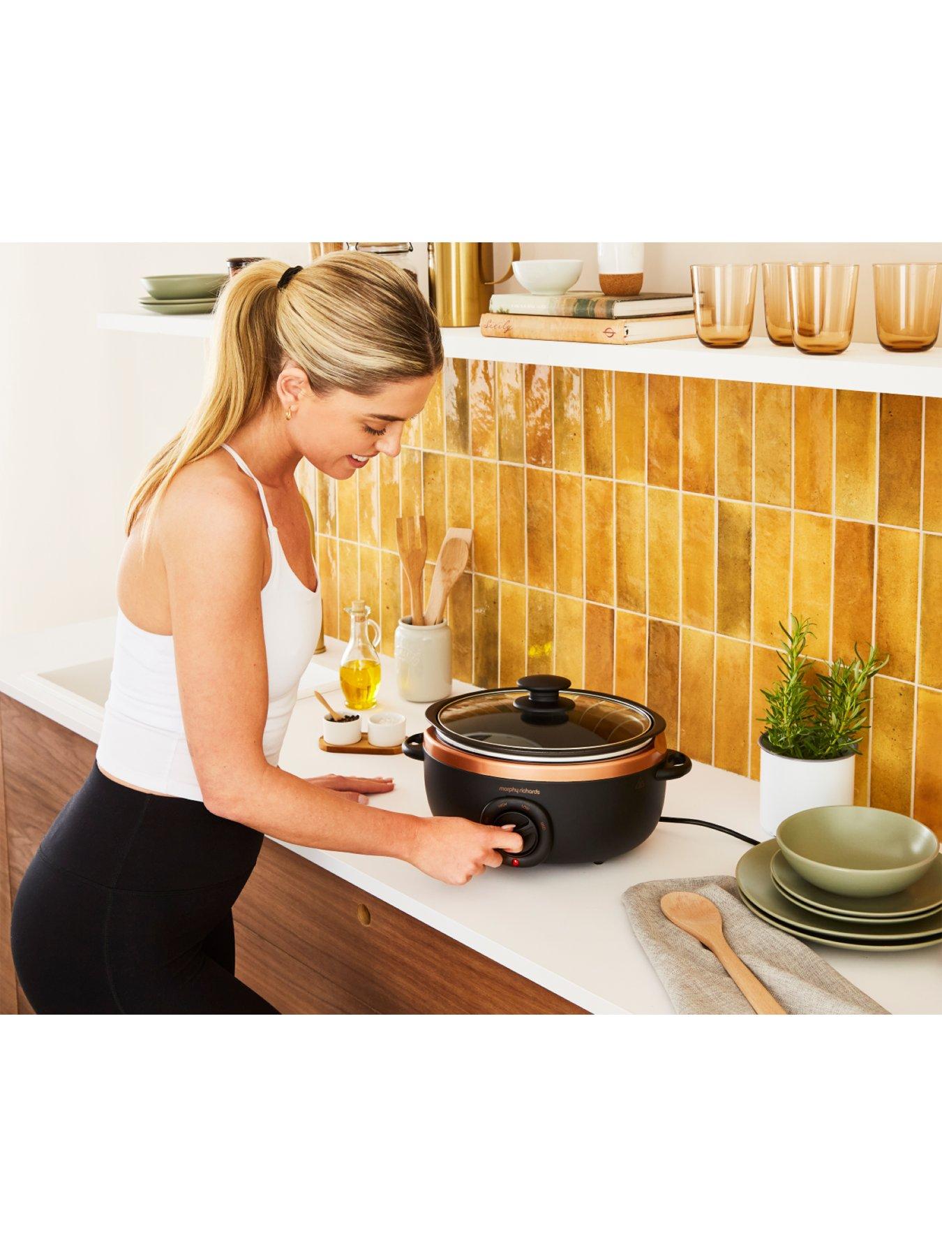 Morphy Richards Sear and Stew Rose Gold Slow Cooker - 3.5L - Hob Proof ...