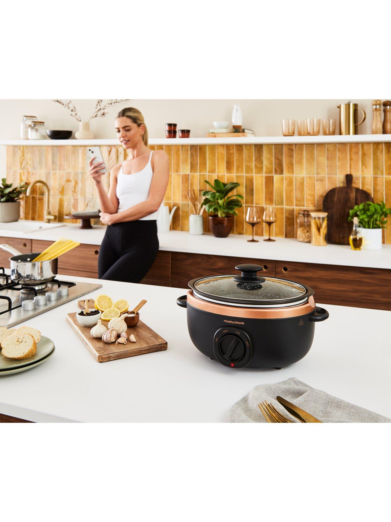 Morphy Richards Sear and Stew Rose Gold Slow Cooker - 3.5L - Hob Proof ...