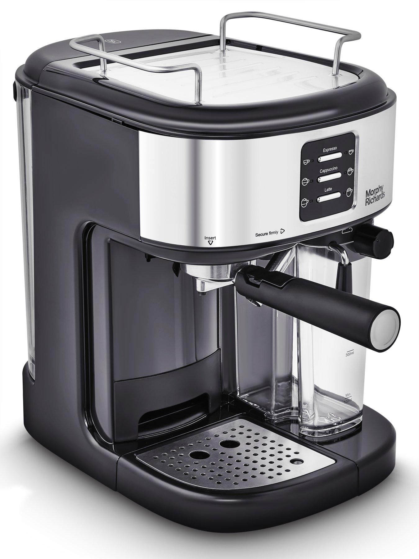 Morphy Richards Traditional Pump Espresso Coffee Machine & Automatic ...