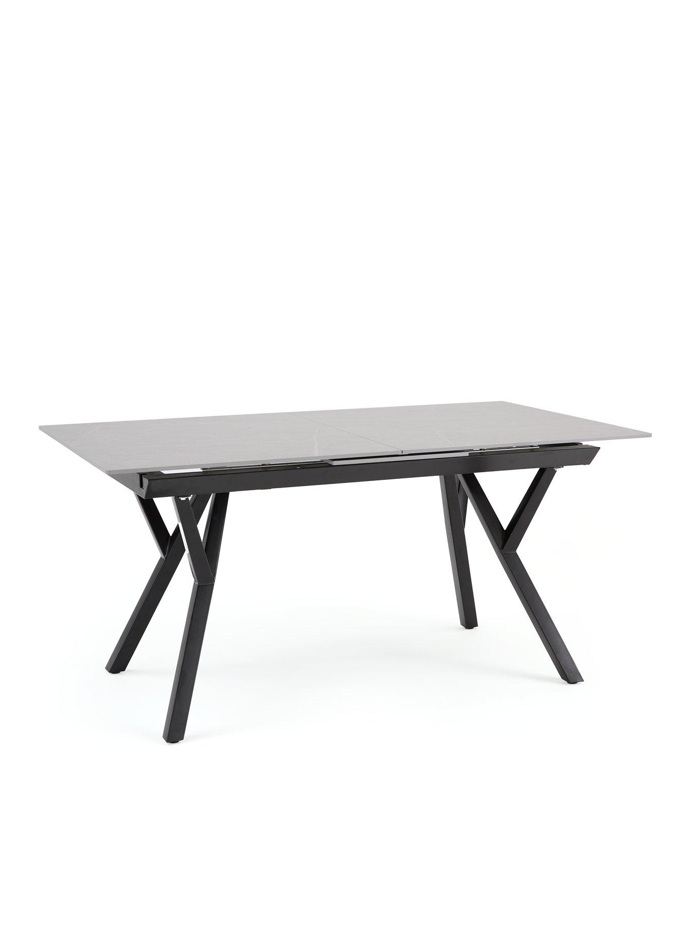 Very Home Corbin Ceramic Top 160-200 cm Extending Dining Table + 6 ...