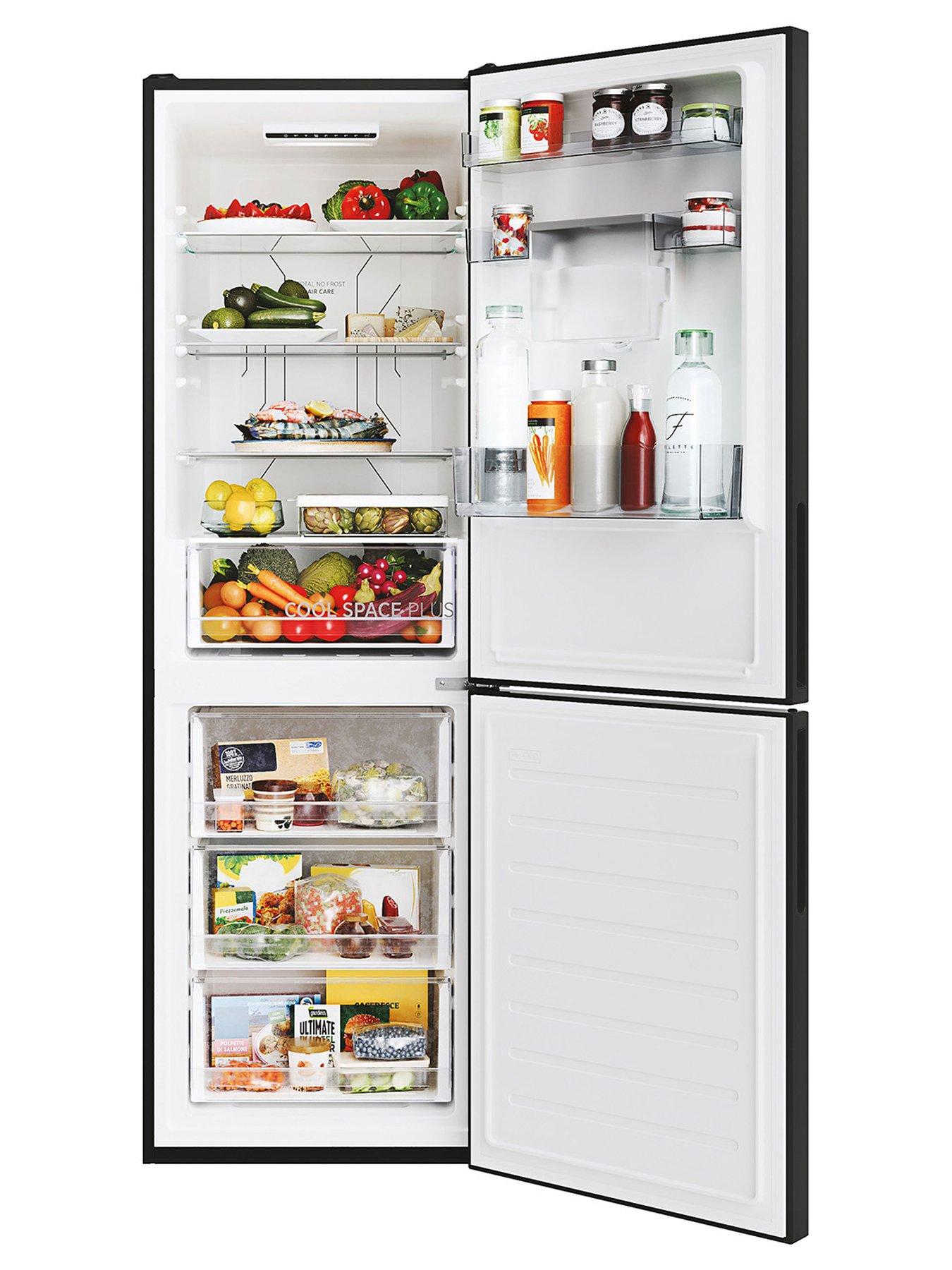 Hoover HOCE4T618EWBK 60 x 185cm E-rated WTD Freestanding Fridge Freezer ...