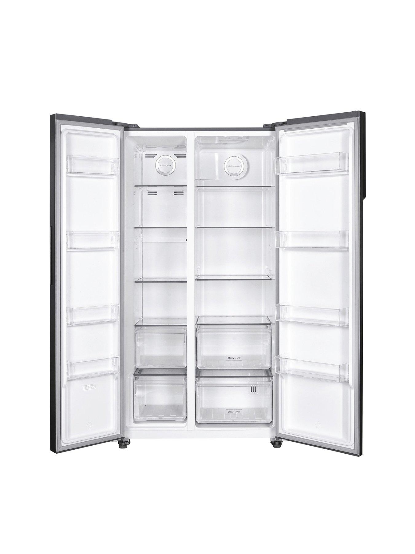 Hoover HHSBSO-6174XK-1 American Style fridge freezer - Inox | very.co.uk
