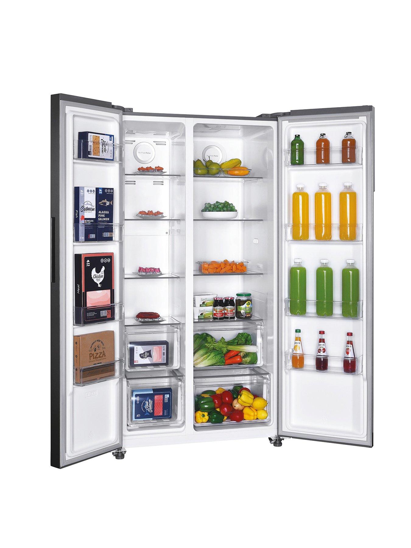 Hoover HHSBSO-6174XK-1 American Style fridge freezer - Inox | Very