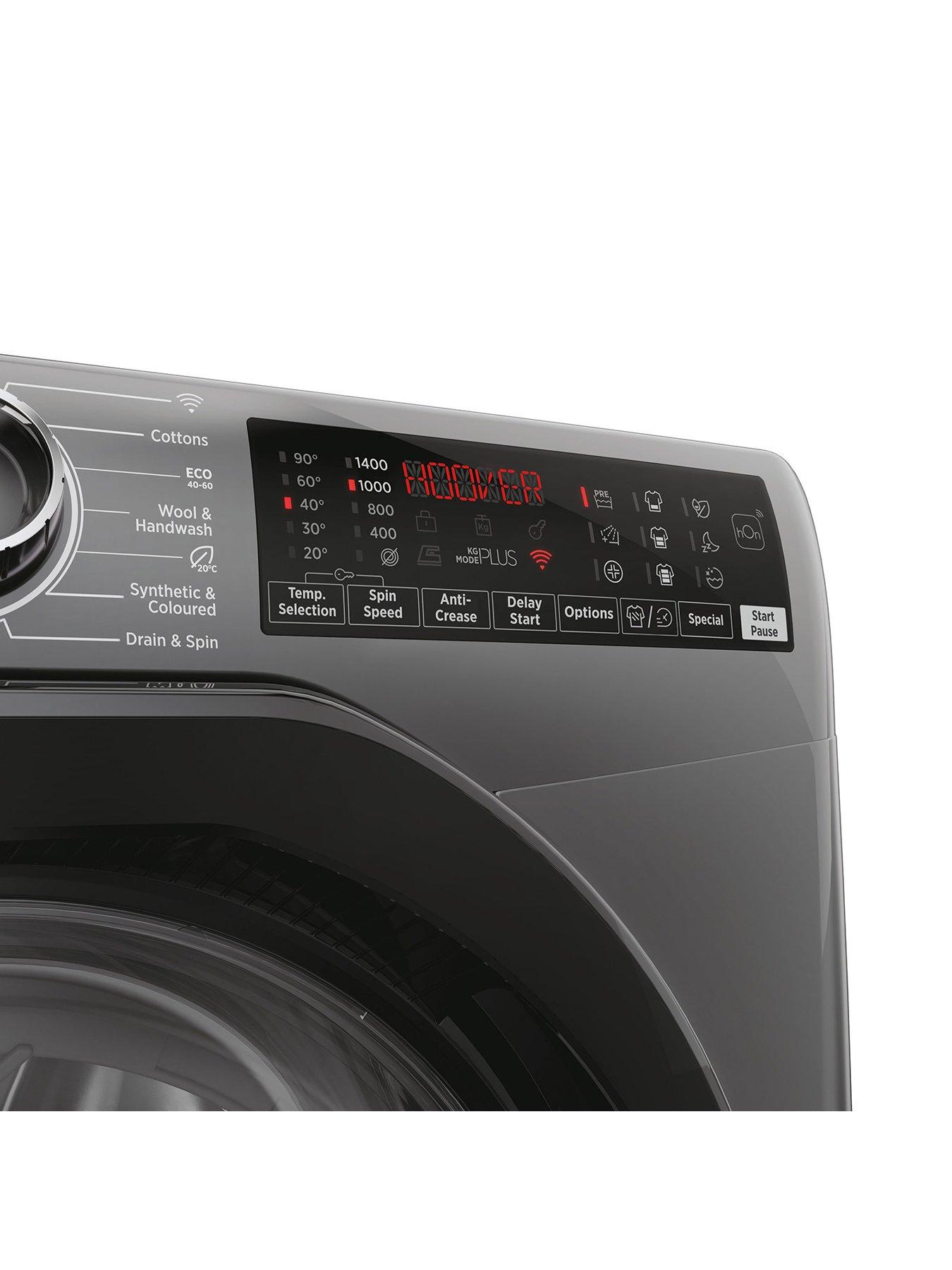 Hoover H-WASH 350 H3WPS496TAMBR680 9kg Load, 1400 Spin Washing Machine ...