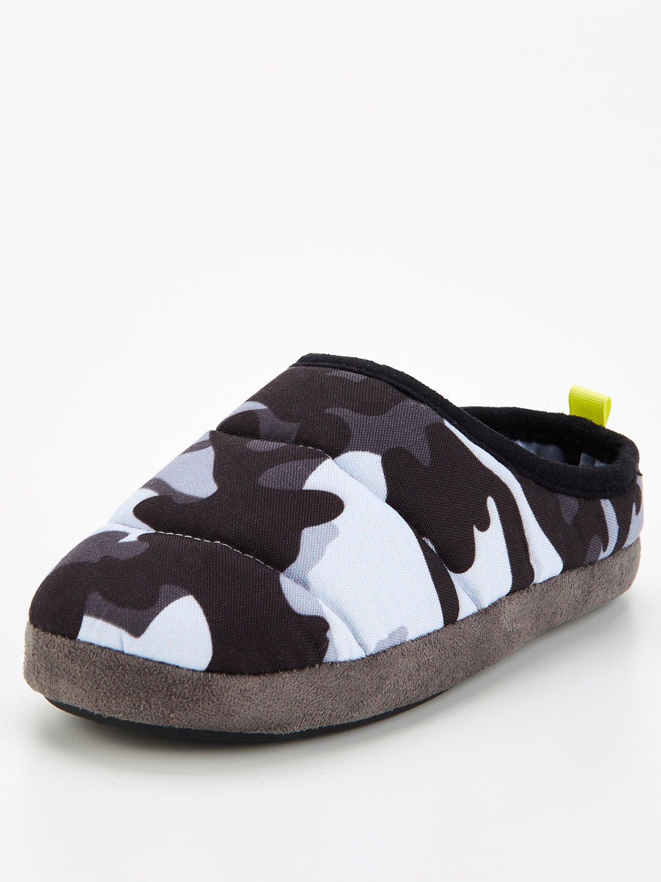 V by Very Camo Mule Slipper - Grey | Very