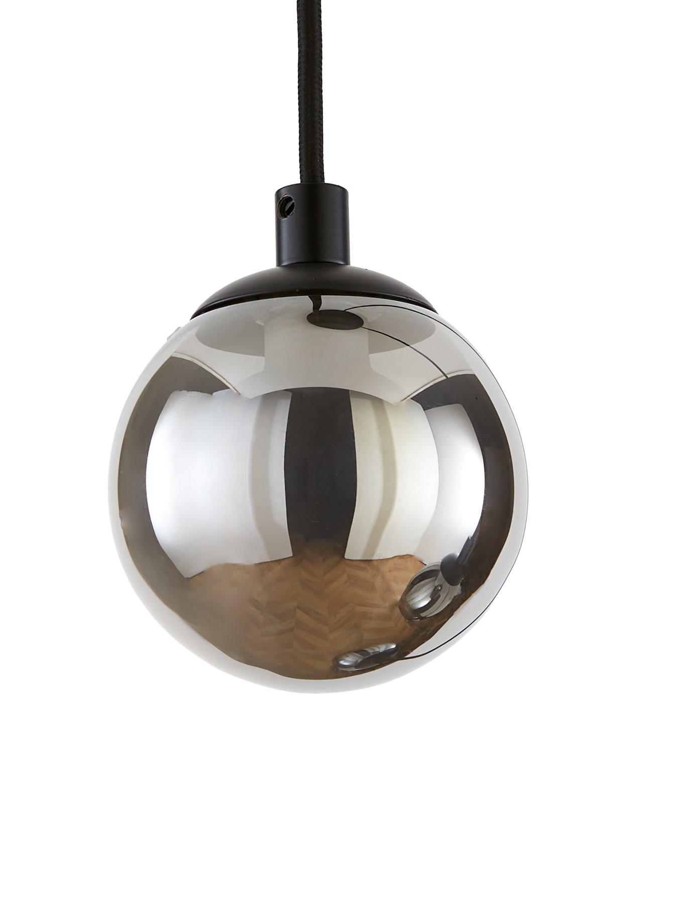 The Very Collection Double Glass 3-Light Cluster Ceiling Light | Very