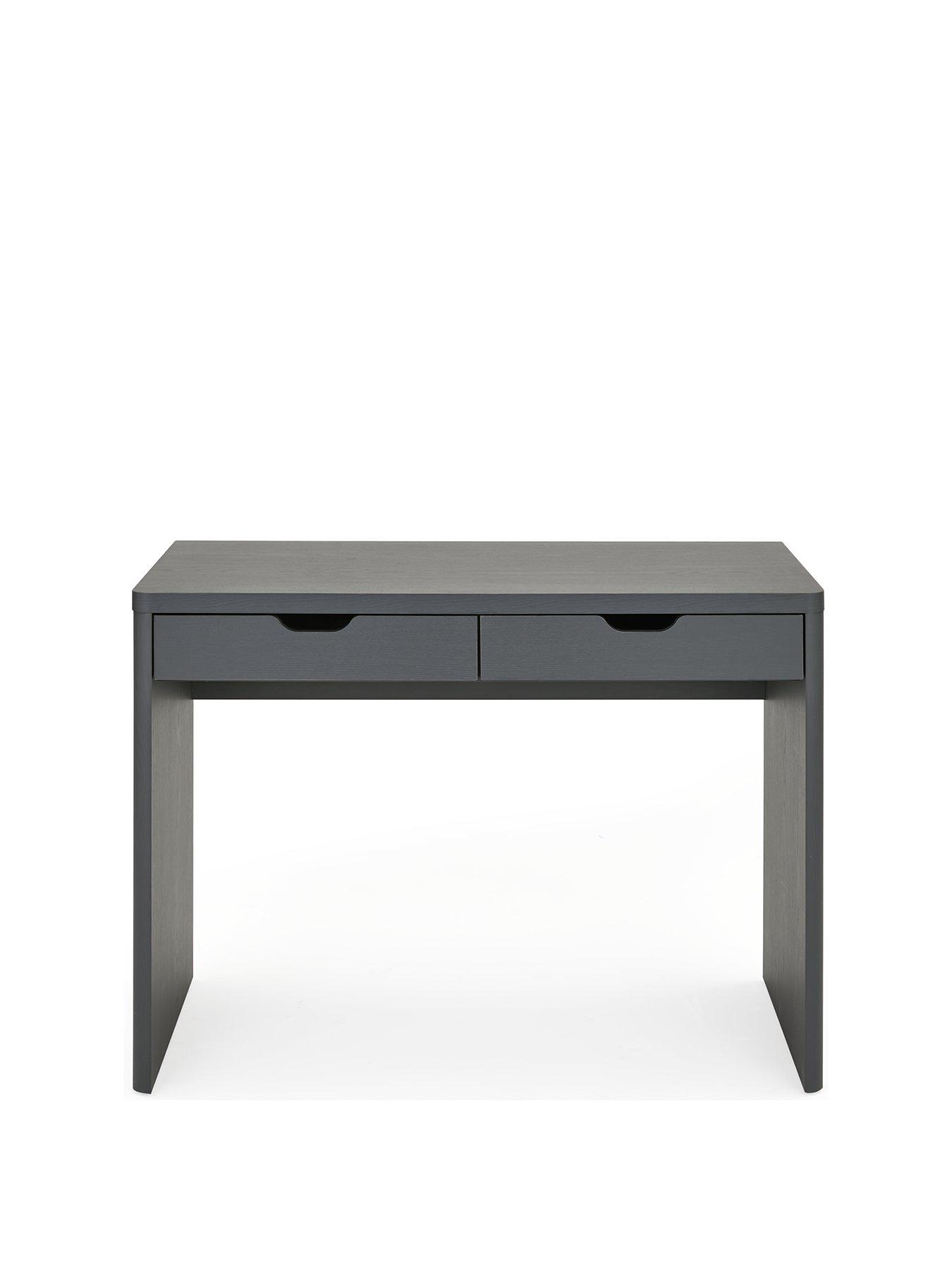 Very Home Aspen 2 Drawer Desk - Dark Grey Oak Effect | Very