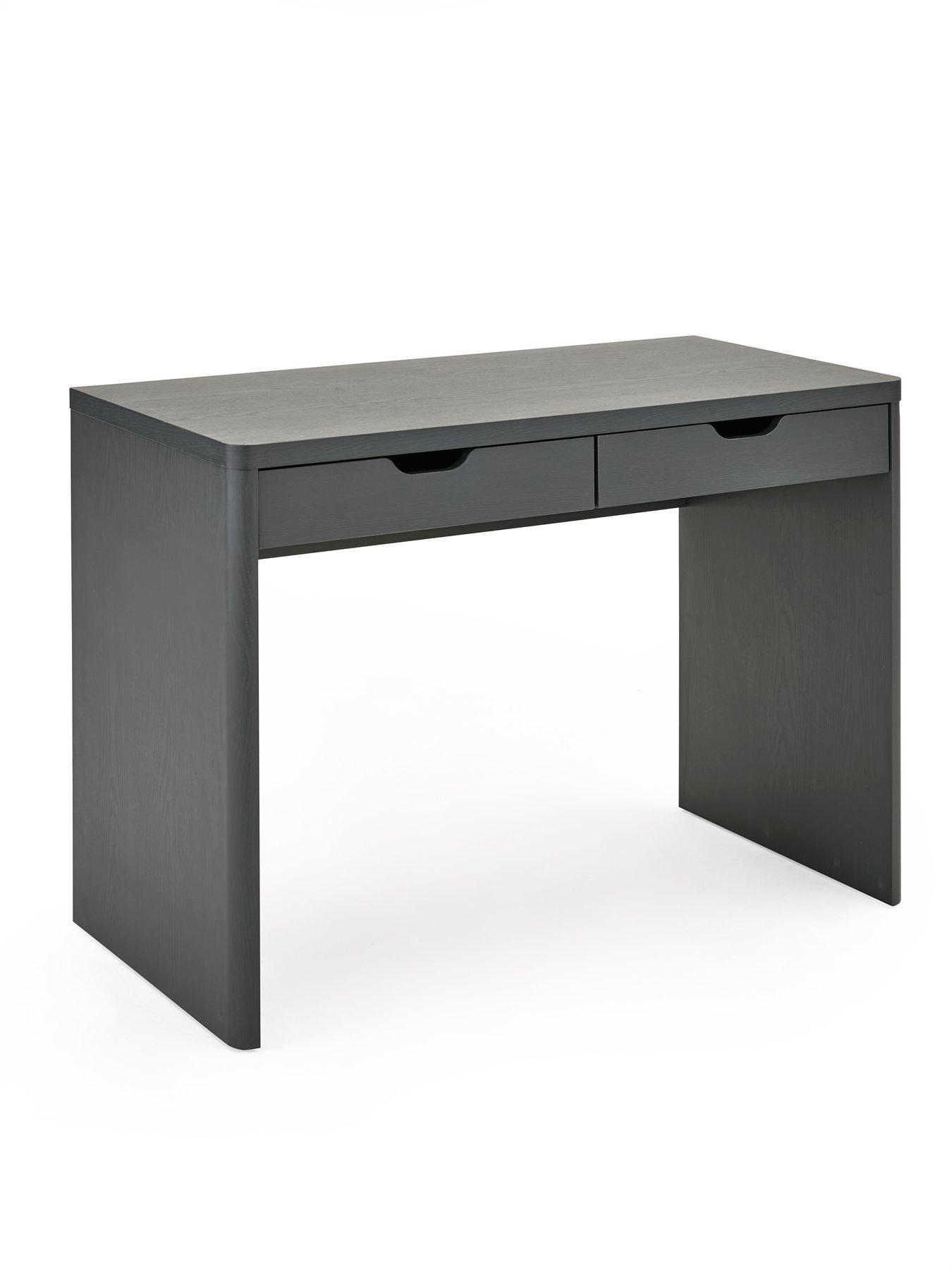 Very Home Aspen 2 Drawer Desk - Dark Grey Oak Effect | Very
