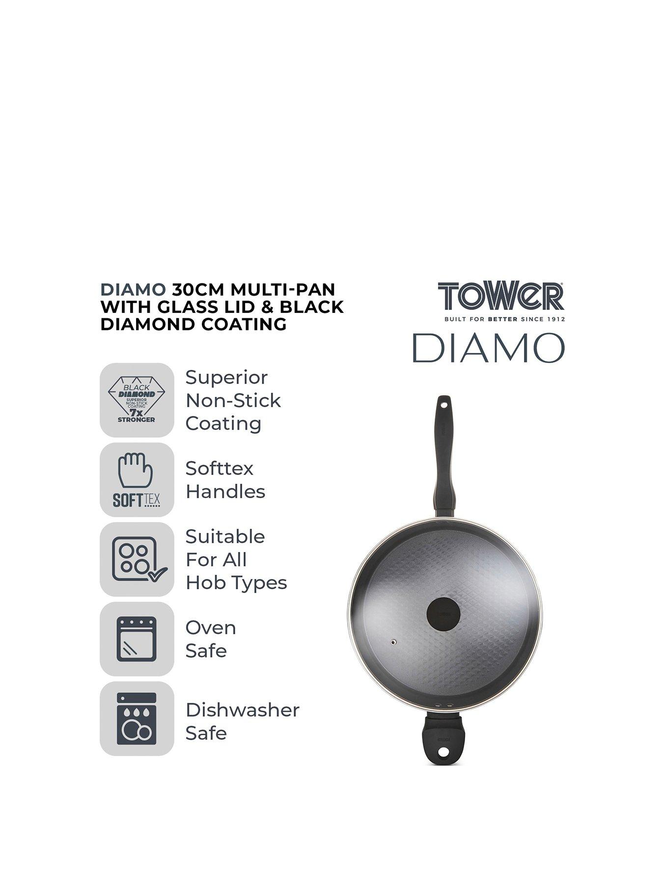 Tower Diamo 30 cm Multi-Pan with Glass Lid | Very