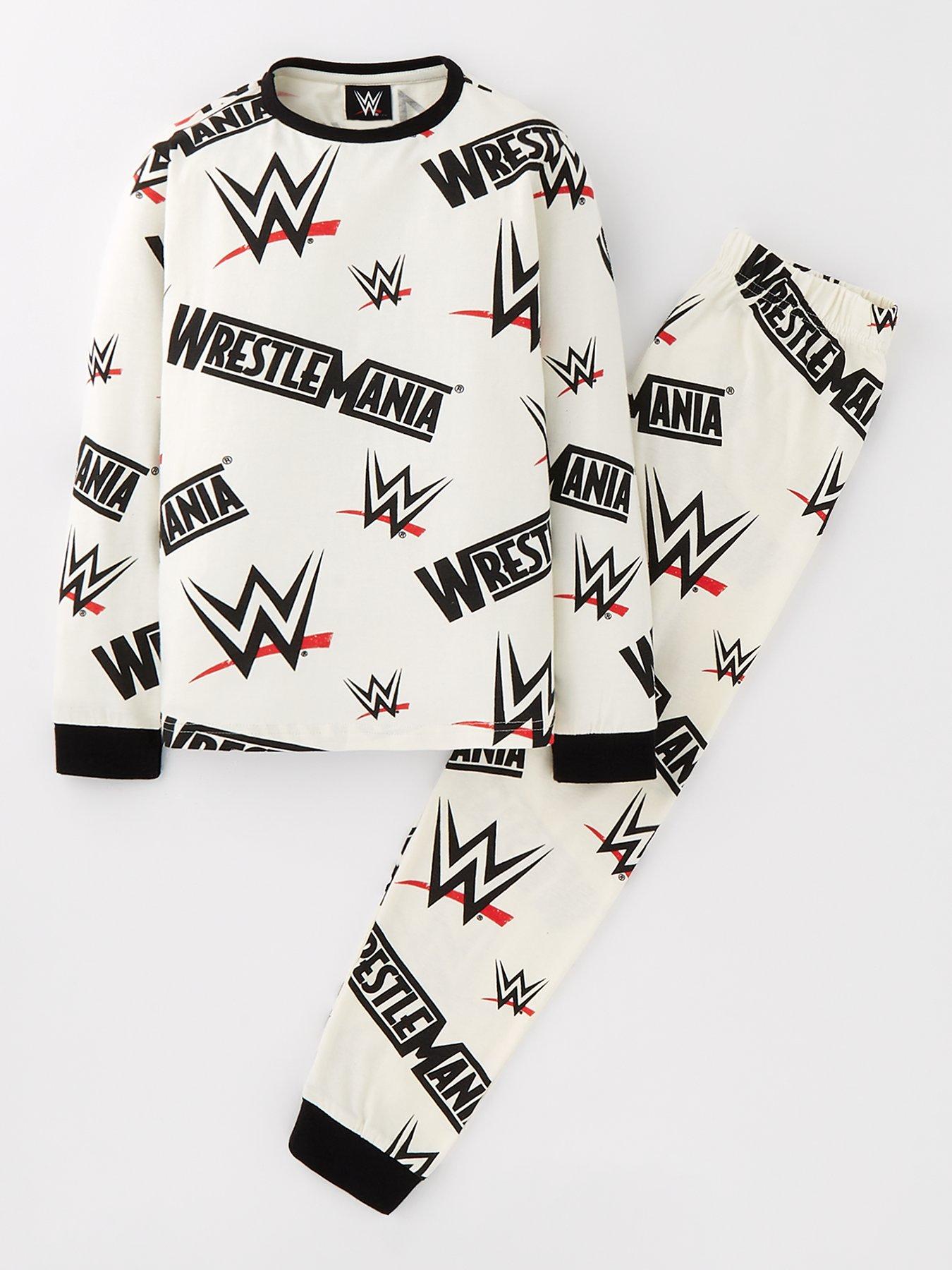 WWE All Over Print Long Sleeve Pyjamas | Very