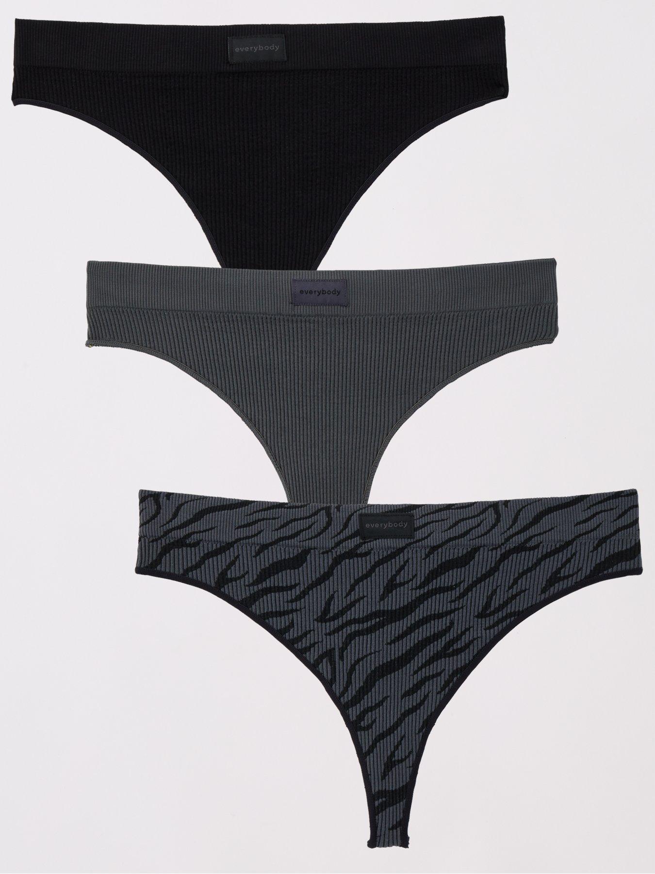 Everybody Everybody3pk Rib Thongs - Multi | Very