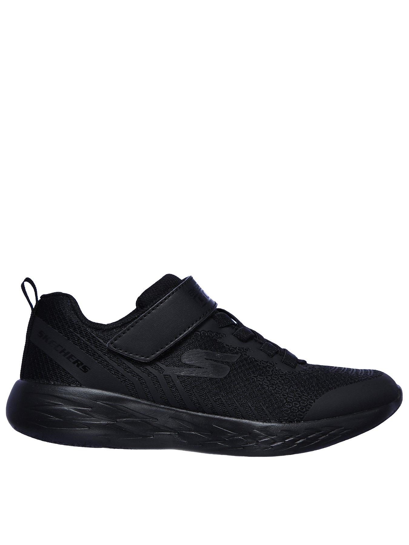 Skechers Go Run 600 School Trainer - Black | Very