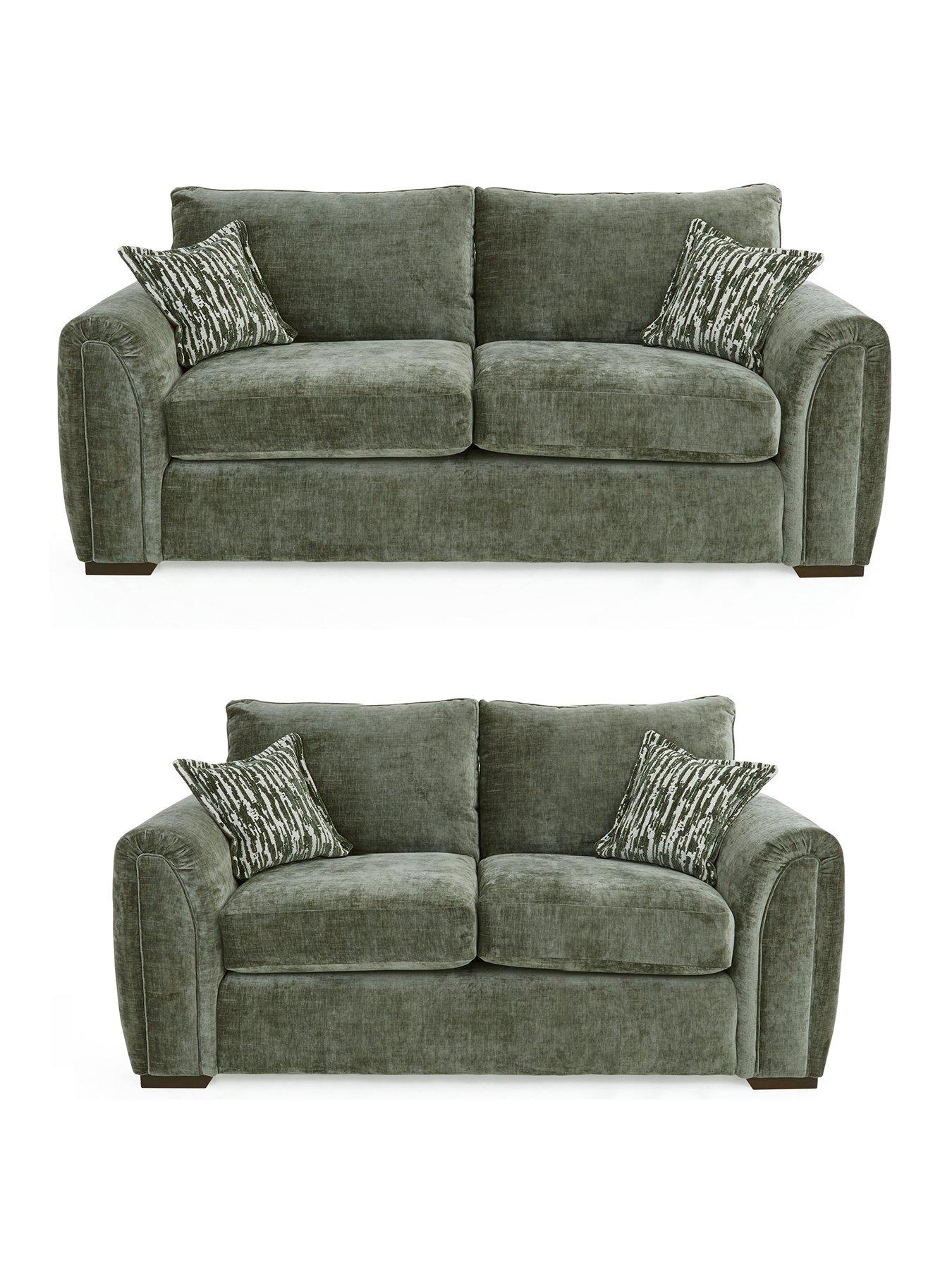 Very Home Layla Fabric 3 + 2 Seater Sofa Set (Buy & SAVE!) - Made to ...