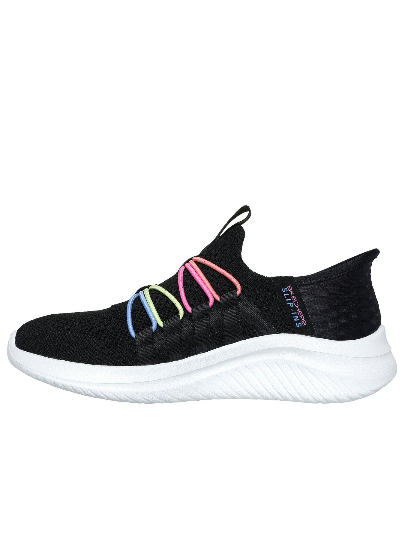 Skechers Girls Ultra Flex 3.0 Slip Ins Trainer - Black | Very