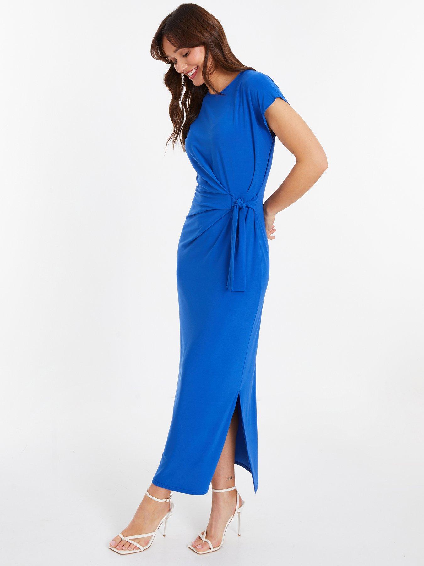 Quiz Blue Twist Maxi Dress | Very