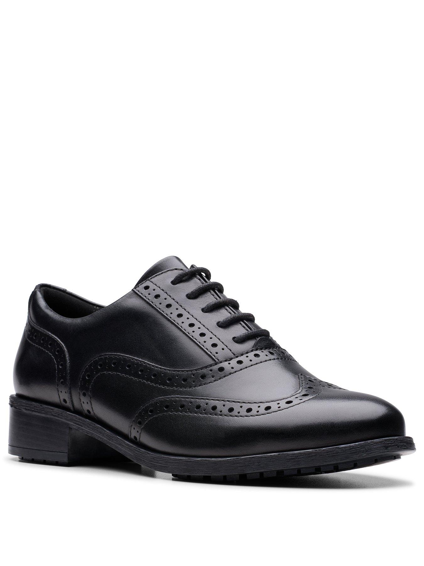 Clarks Havisham Oak Brogue - Black Leather | Very