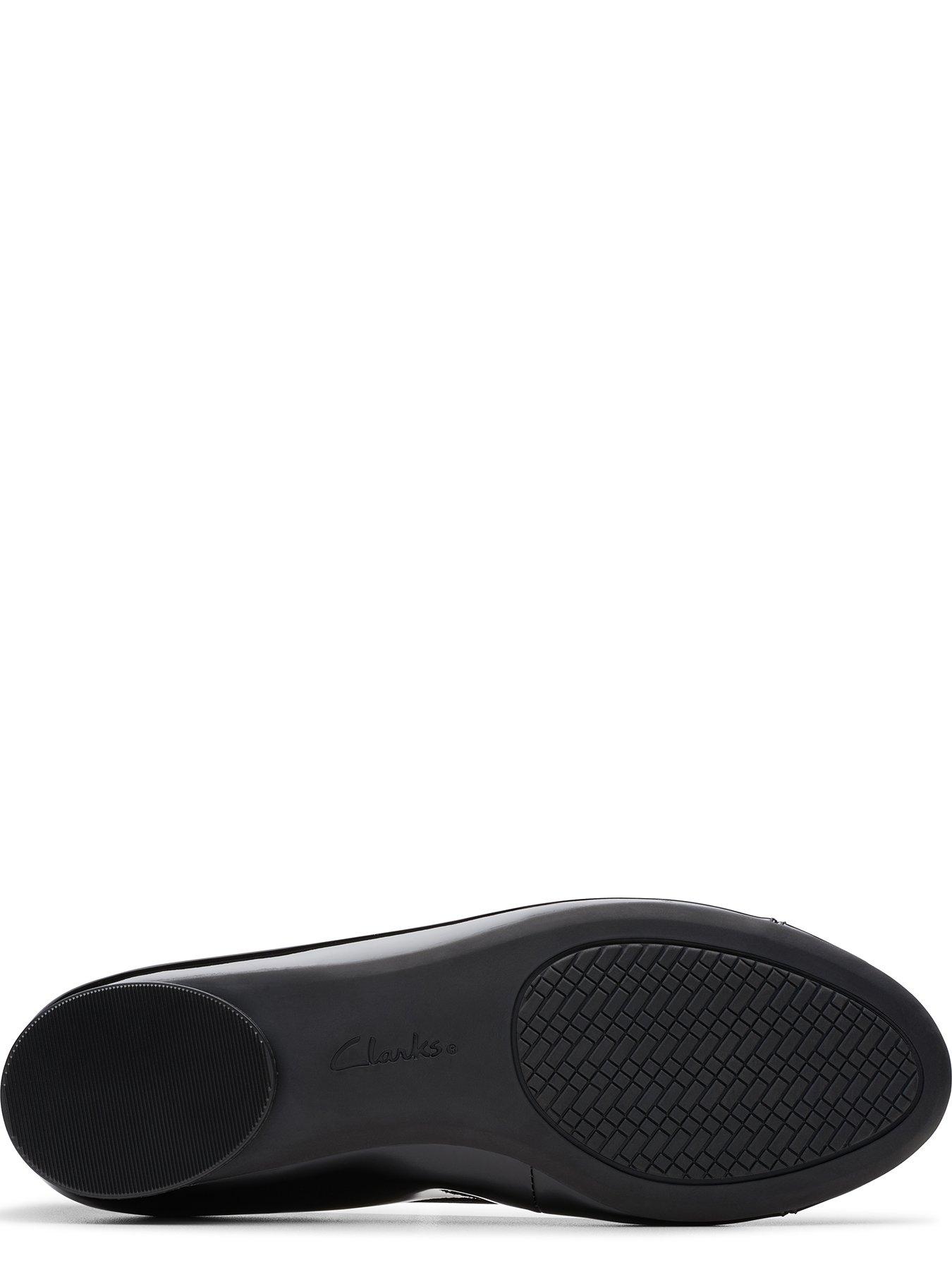 Clarks Loreleigh Rae Ballerina Shoe - Black Pat | Very