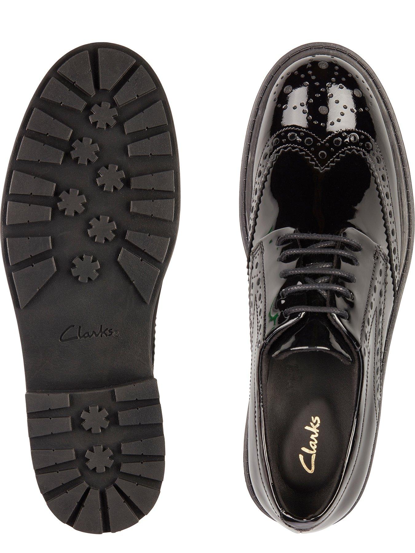 Clarks Orinoco2 Limit Wide Fit Brogue - Black Patent | Very