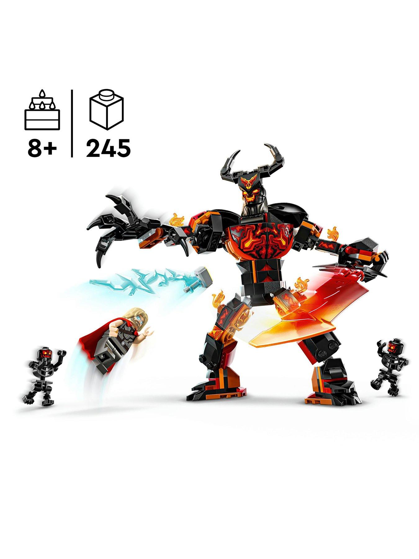 LEGO Marvel Thor vs Surtur Construction Figure | Very
