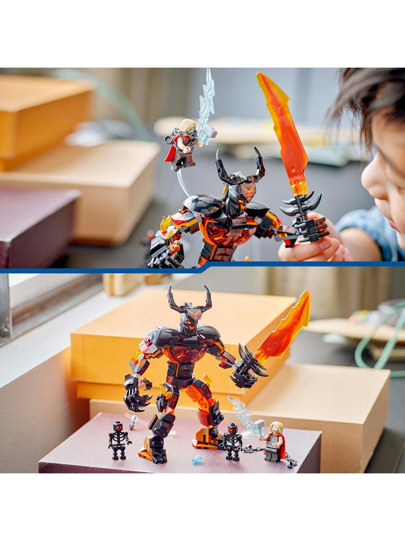 LEGO Marvel Thor vs Surtur Construction Figure | Very