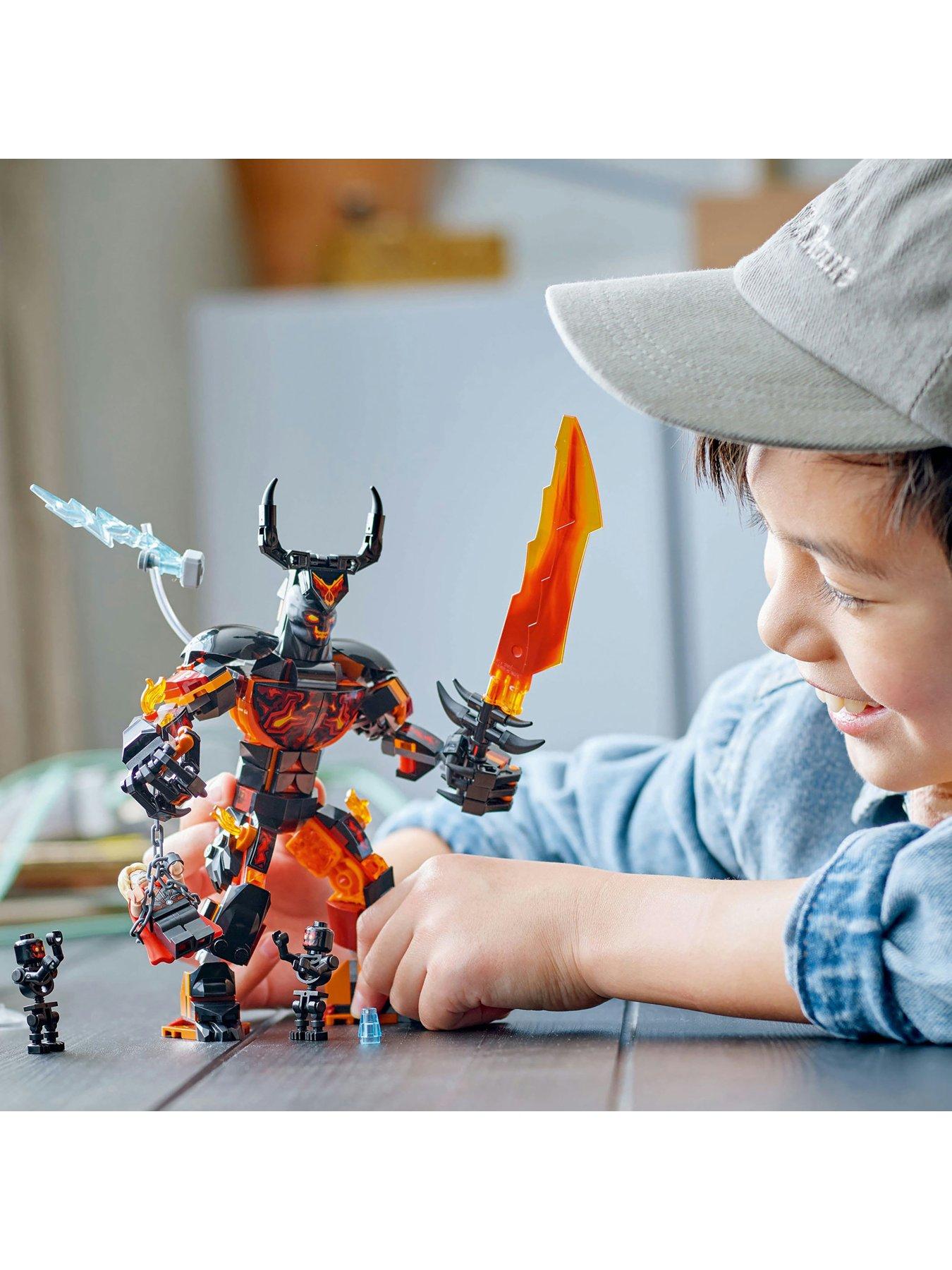 LEGO Marvel Thor vs Surtur Construction Figure | Very