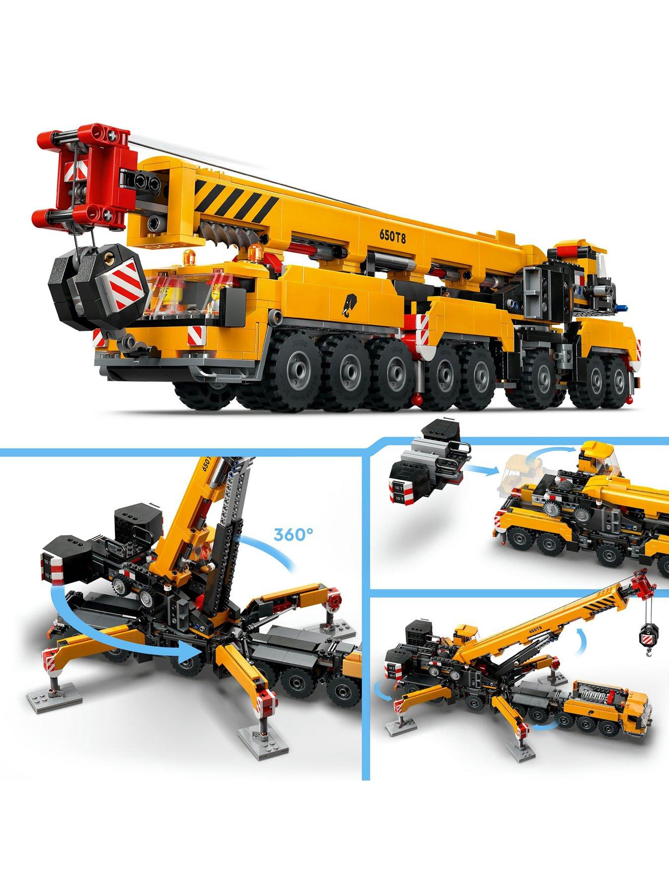 LEGO City Yellow Mobile Construction Crane Toy 60409 | Very.co.uk