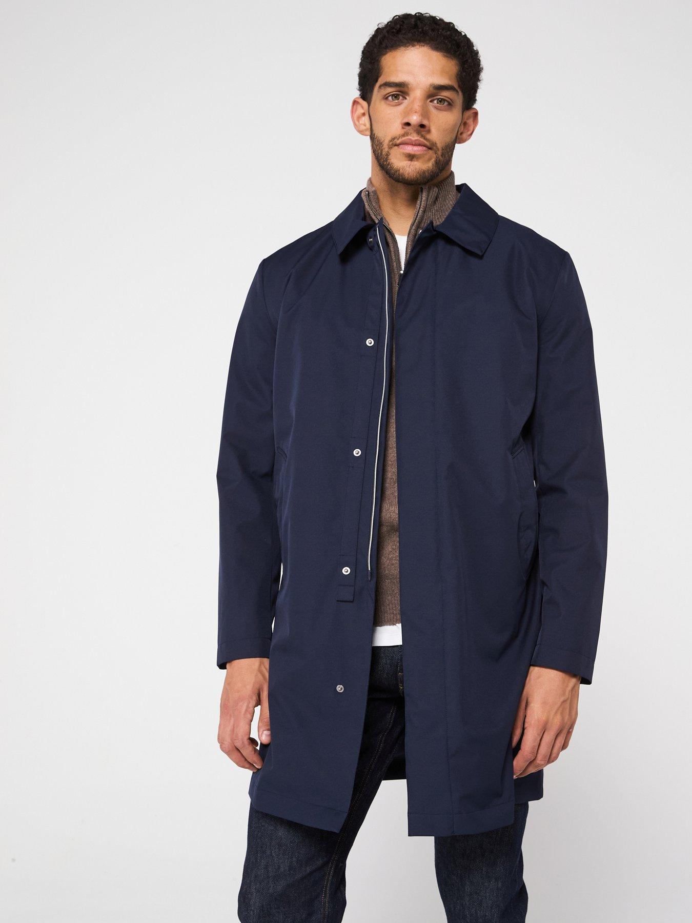 Hackett Sloane Mac Overcoat - Navy | Very